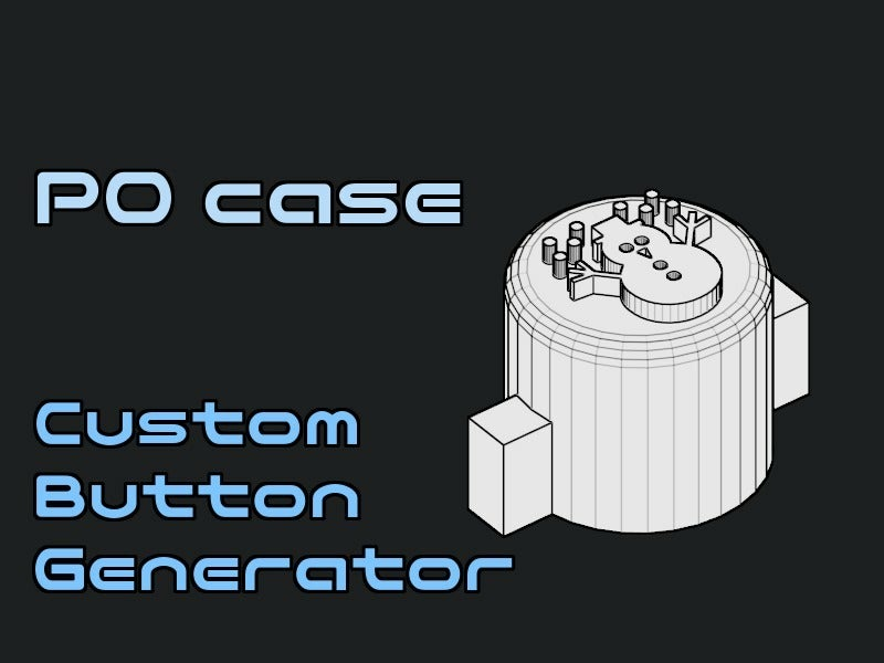 Free STL file PO Custom Buttons 🎵・3D printing idea to download・Cults