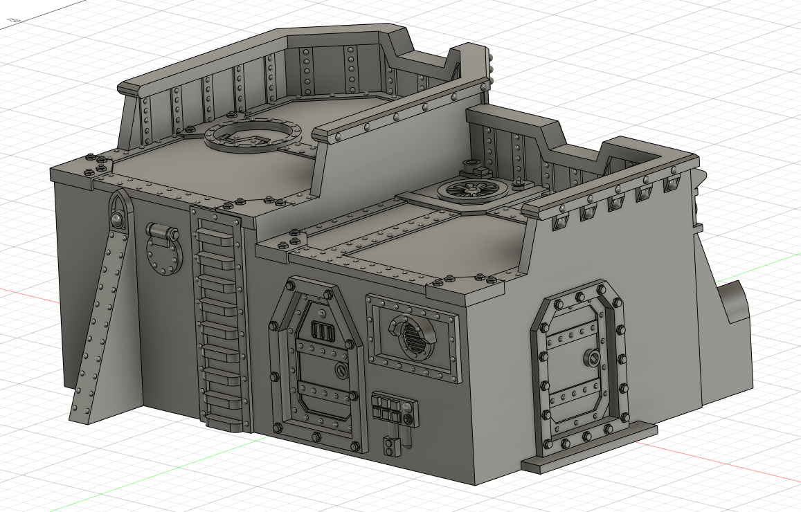 STL file Imperial bunker for wargames・3D printing template to download ...