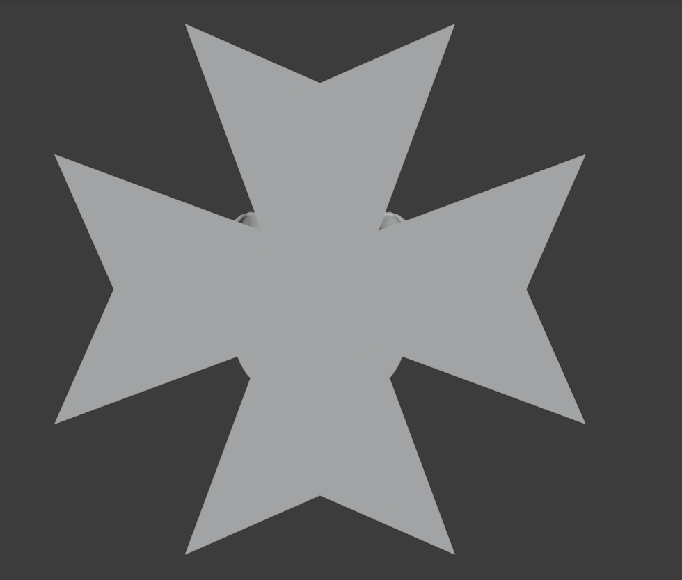 3D file Black Templar chapter badge・3D print model to download・Cults