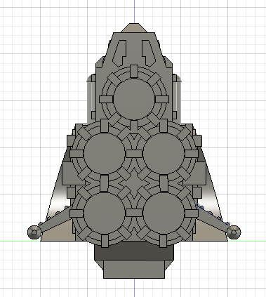 STL file Conquest-class Star Galleon Battle Fleet Gothic・3D printer ...