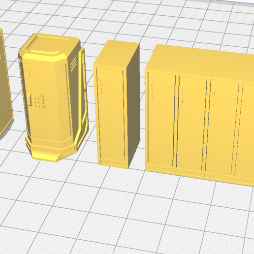Download 3D printing files Sci-fi wargame lockers ・ Cults