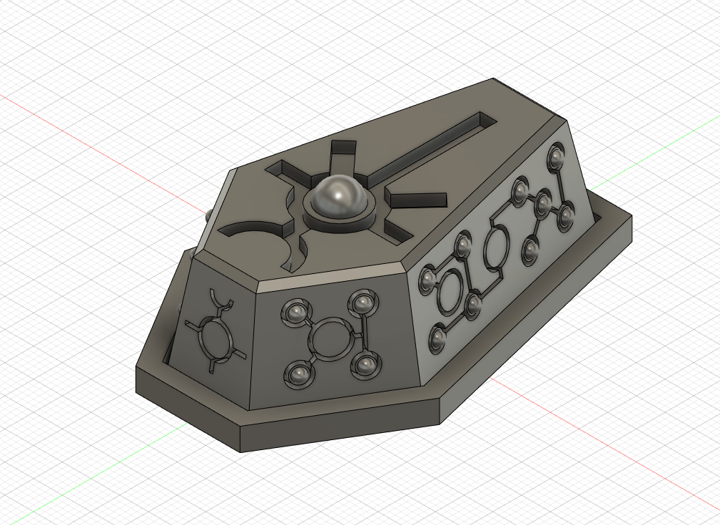 Файл STL Necron badge 📛・Шаблон для 3D-печати для загрузки・Cults