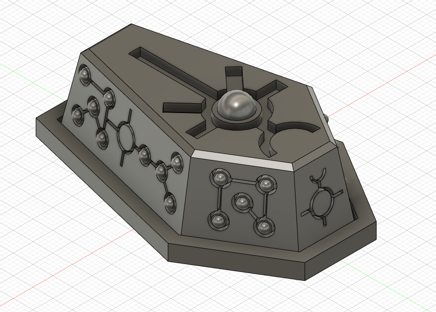 Файл STL Necron badge 📛・Шаблон для 3D-печати для загрузки・Cults