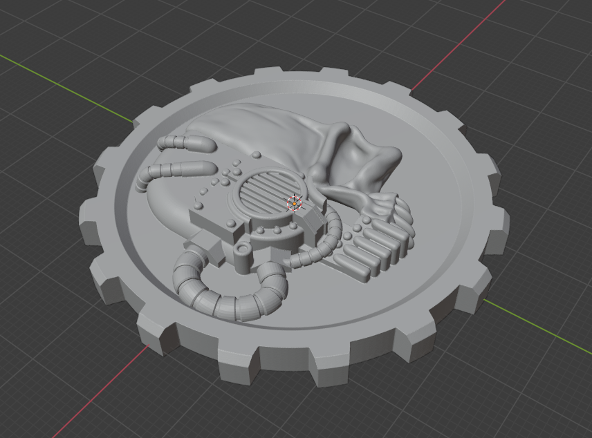 STL file Adeptus Mechanicus Sign Badge・3D printable model to download・Cults