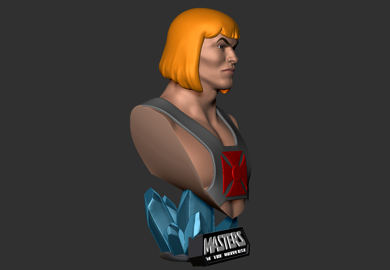 STL file He-Man - MOTU bust・3D printable model to download・Cults