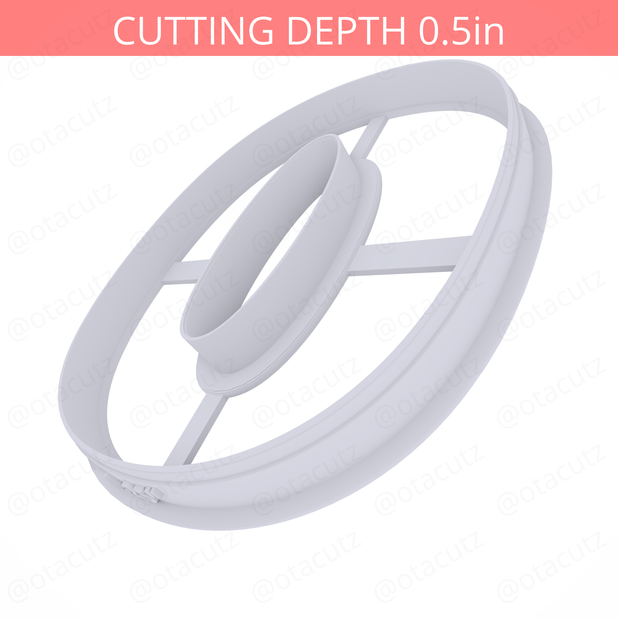 3D file Number Zero Cookie Cutter 4.25in / 10.8cm・3D printer design to ...