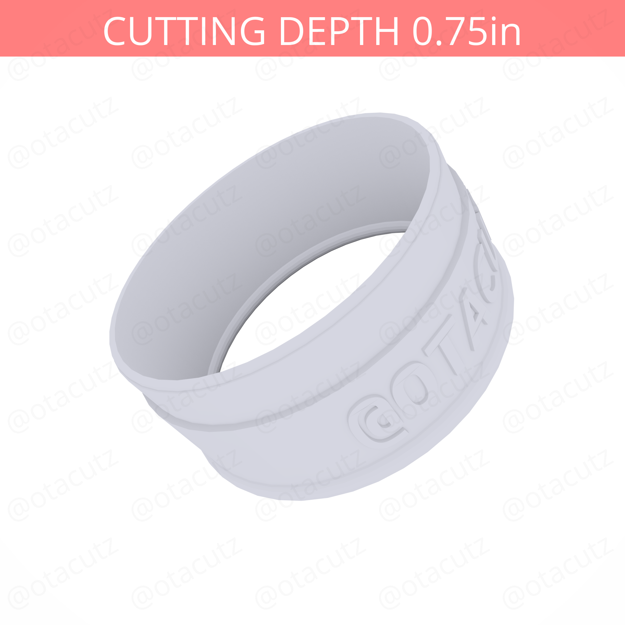 STL file Round Cookie Cutter 1.5in / 38.1mm・3D printer model to ...