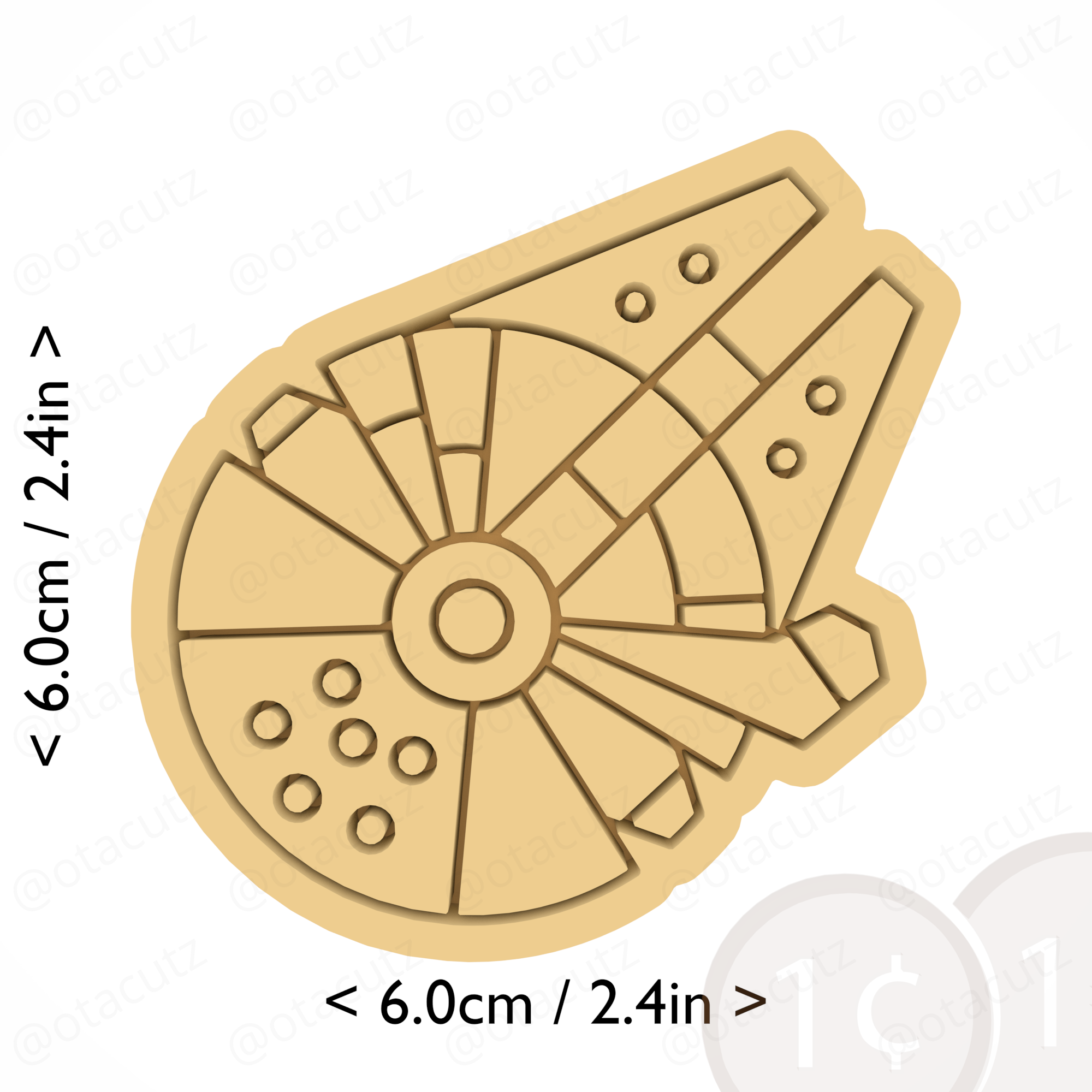 Free 3D file Millennium Falcon Cookie Cutter / SW・Model to download and ...
