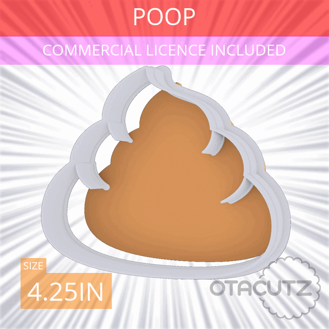 3D-Datei Poop Ausstechform 10,8 cm / 4,25 Zoll・3D-druckbare Vorlage zum ...