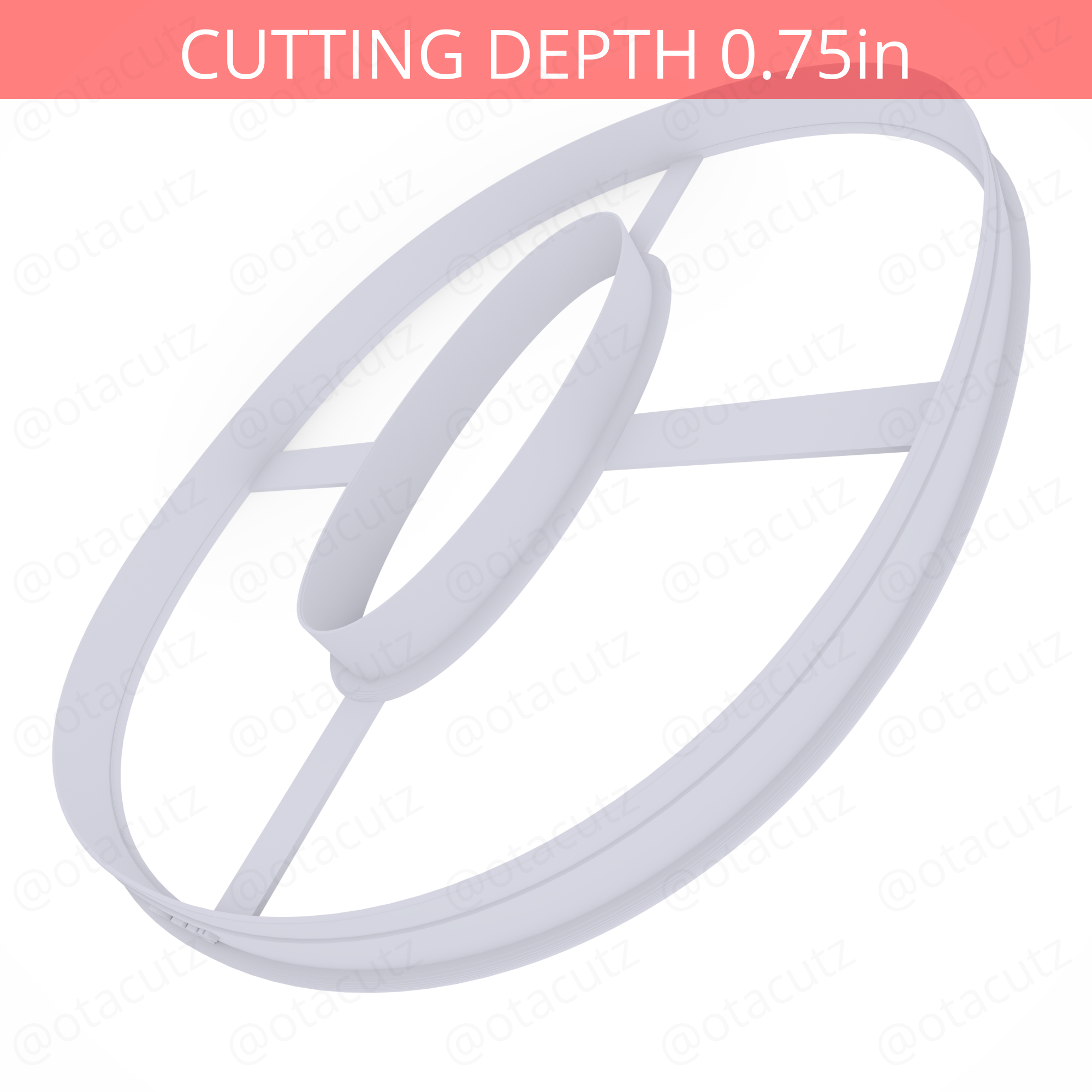 3D file Number Zero Cookie Cutter 9.75in / 24.8cm・3D printer model to ...