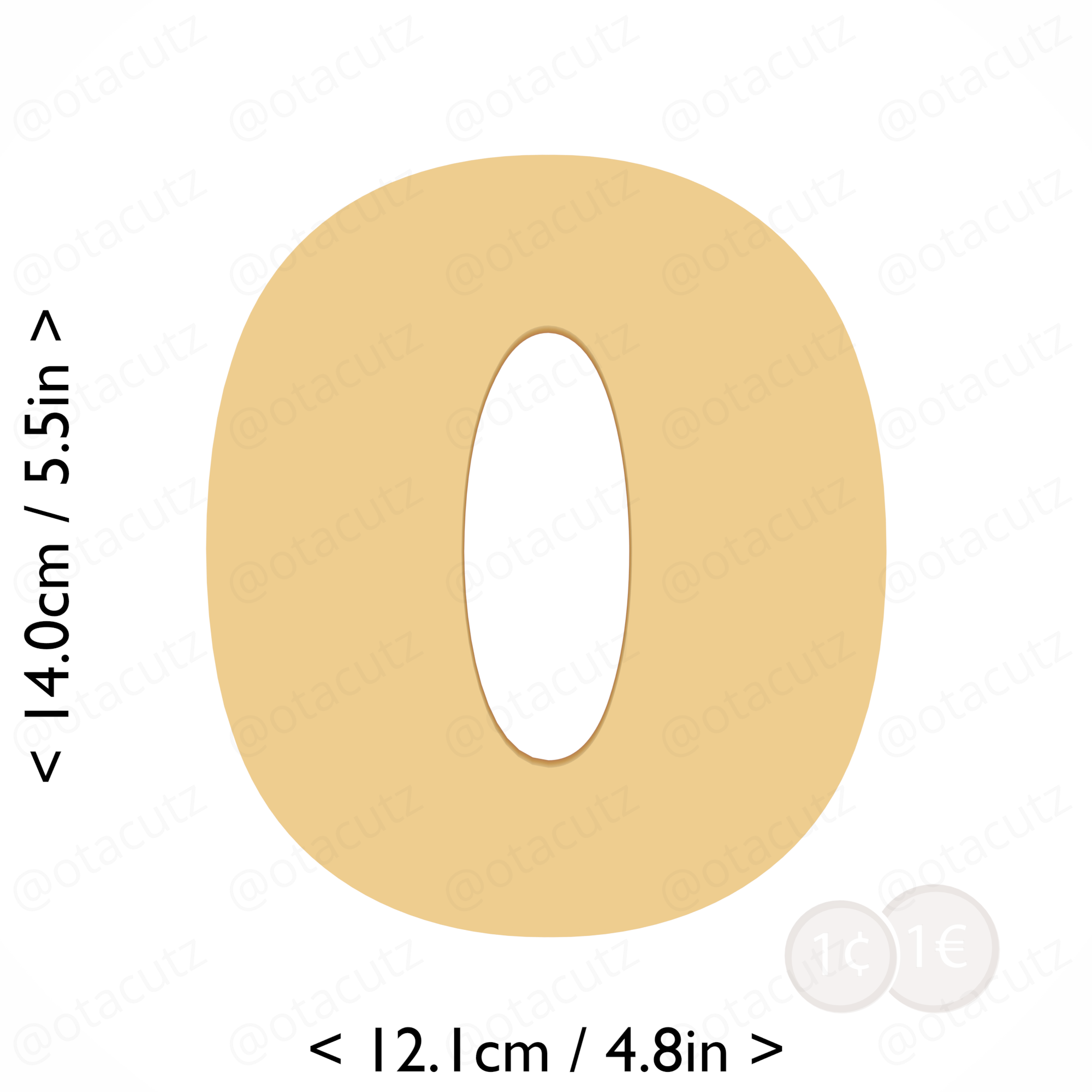 3D file Number Zero Cookie Cutter 5.5in / 14cm・Design to download and ...