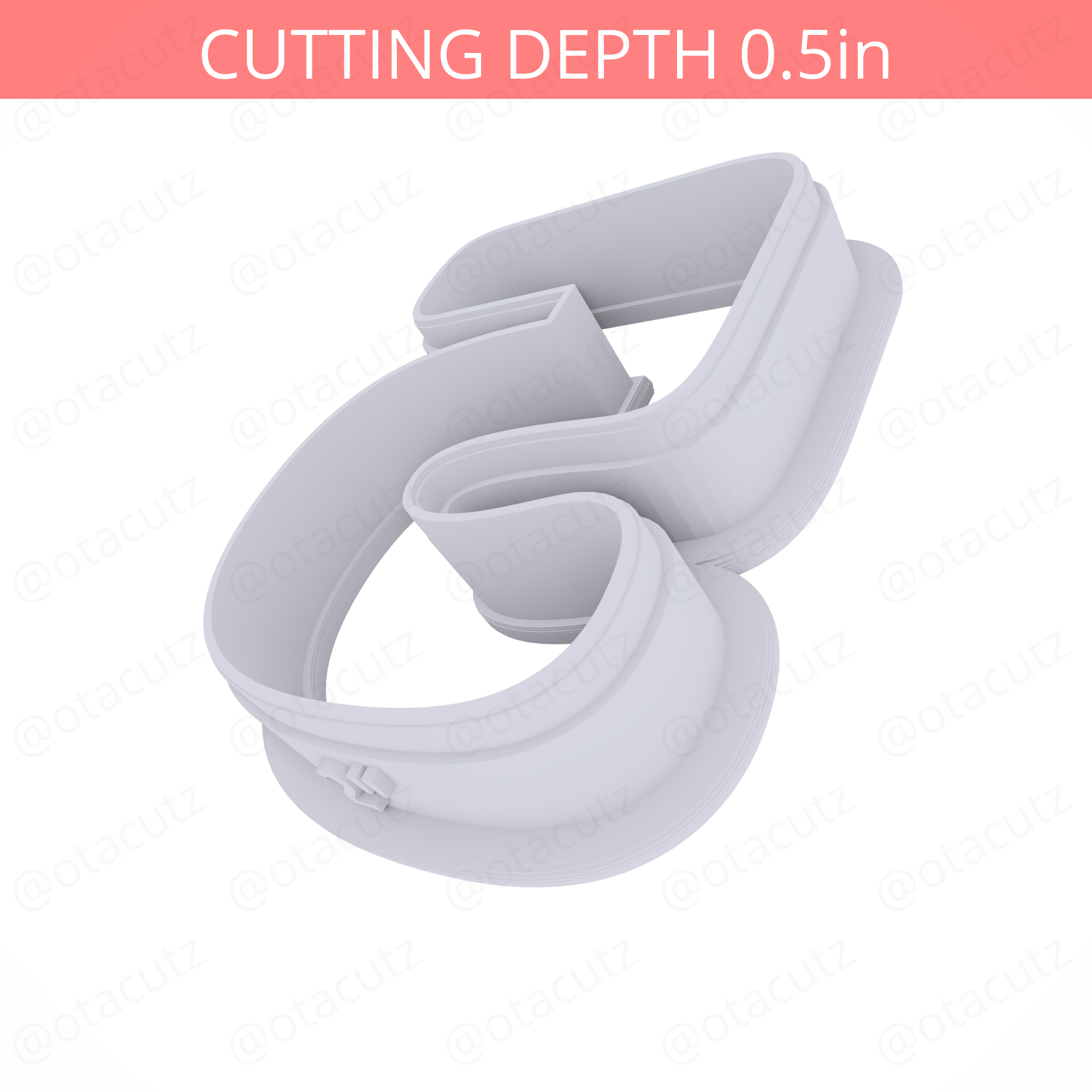 STL file Number Five Cookie Cutter 2in / 5.1cm 🍪・3D printing template ...
