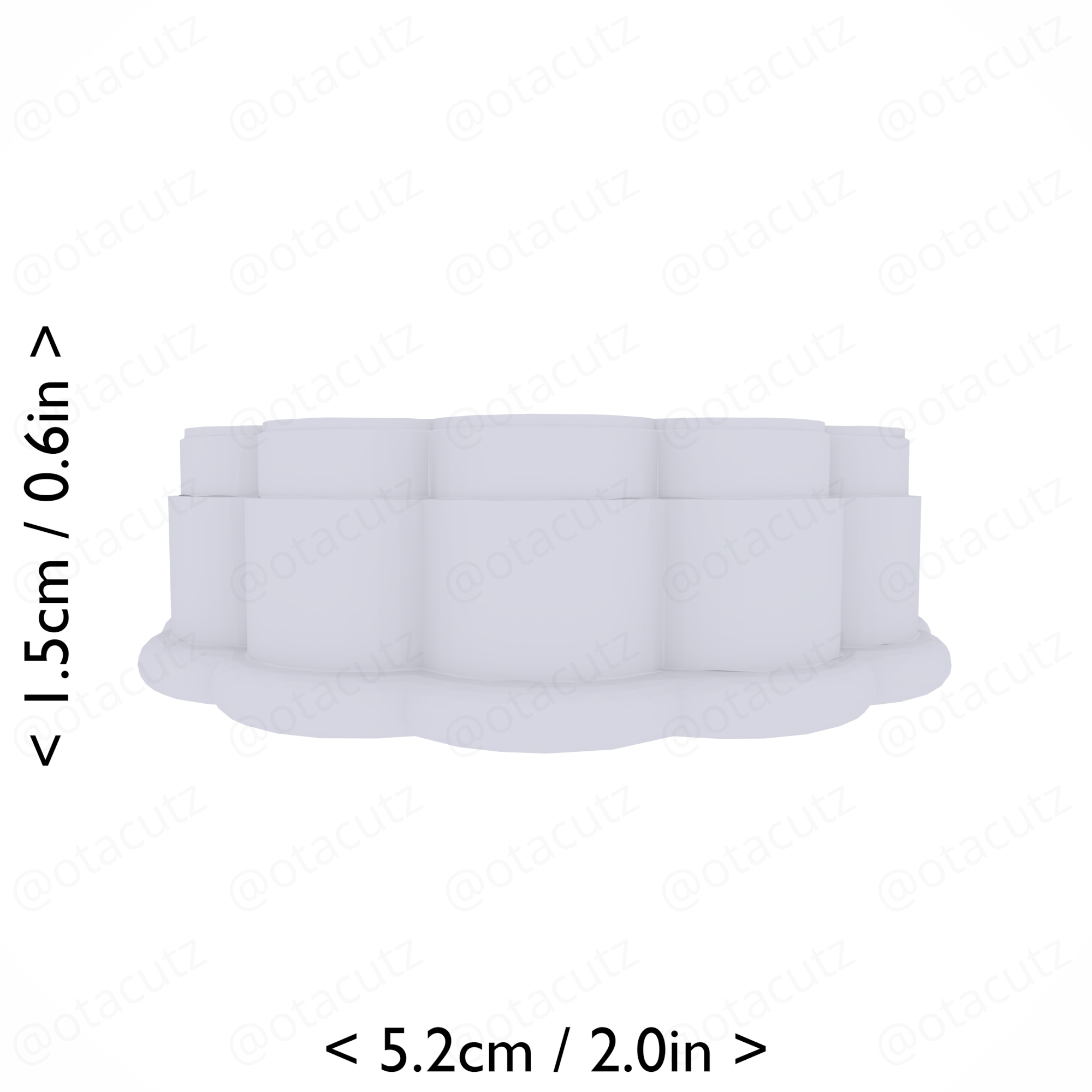 STL file Round Scalloped Cookie Cutter 45mm・3D printer model to ...
