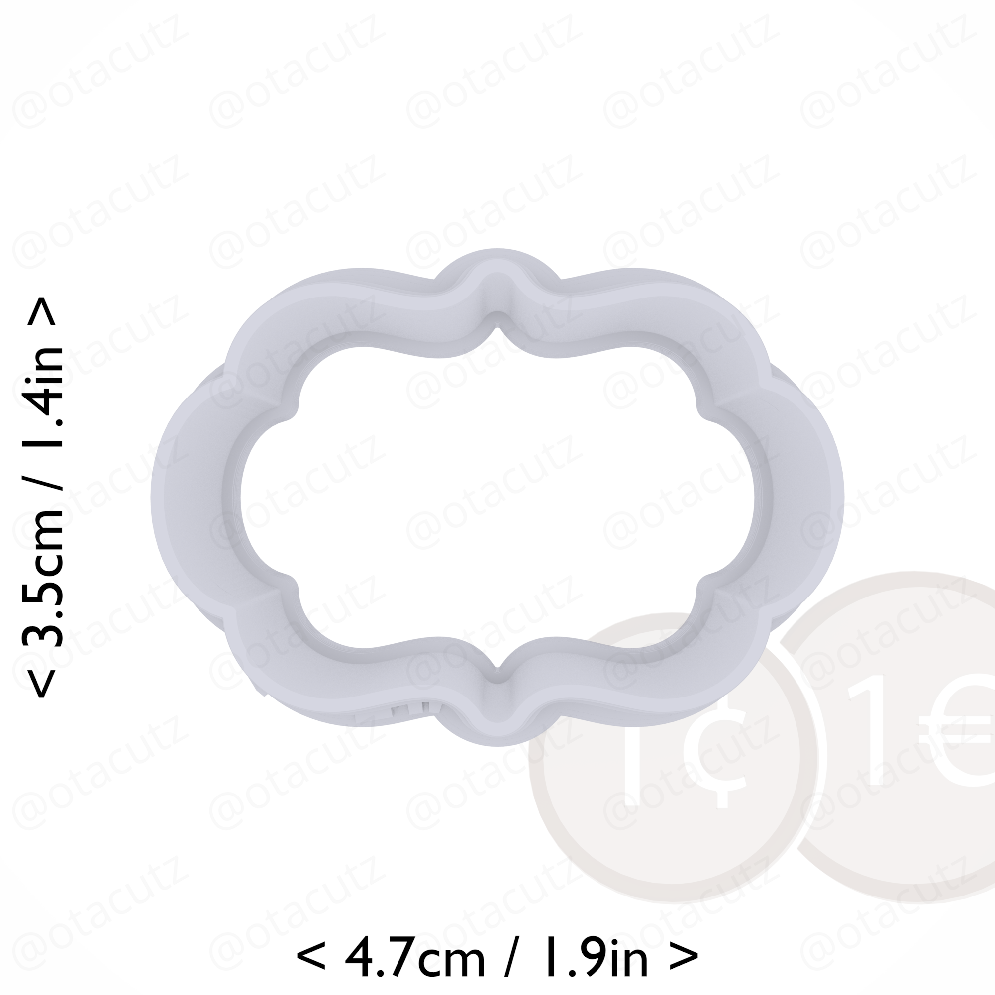 STL file Plaque #1 Cookie Cutter 1.5in / 3.8cm・3D print design to ...