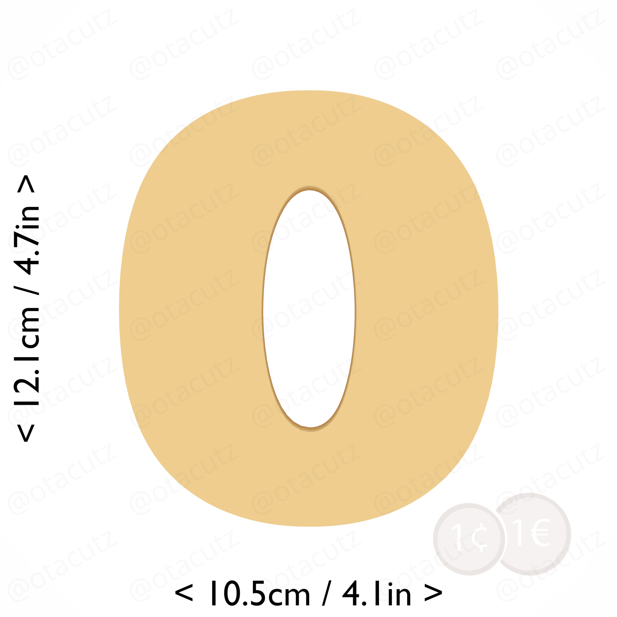 3D file Number Zero Cookie Cutter 4.75in / 12.1cm・3D printer design to ...