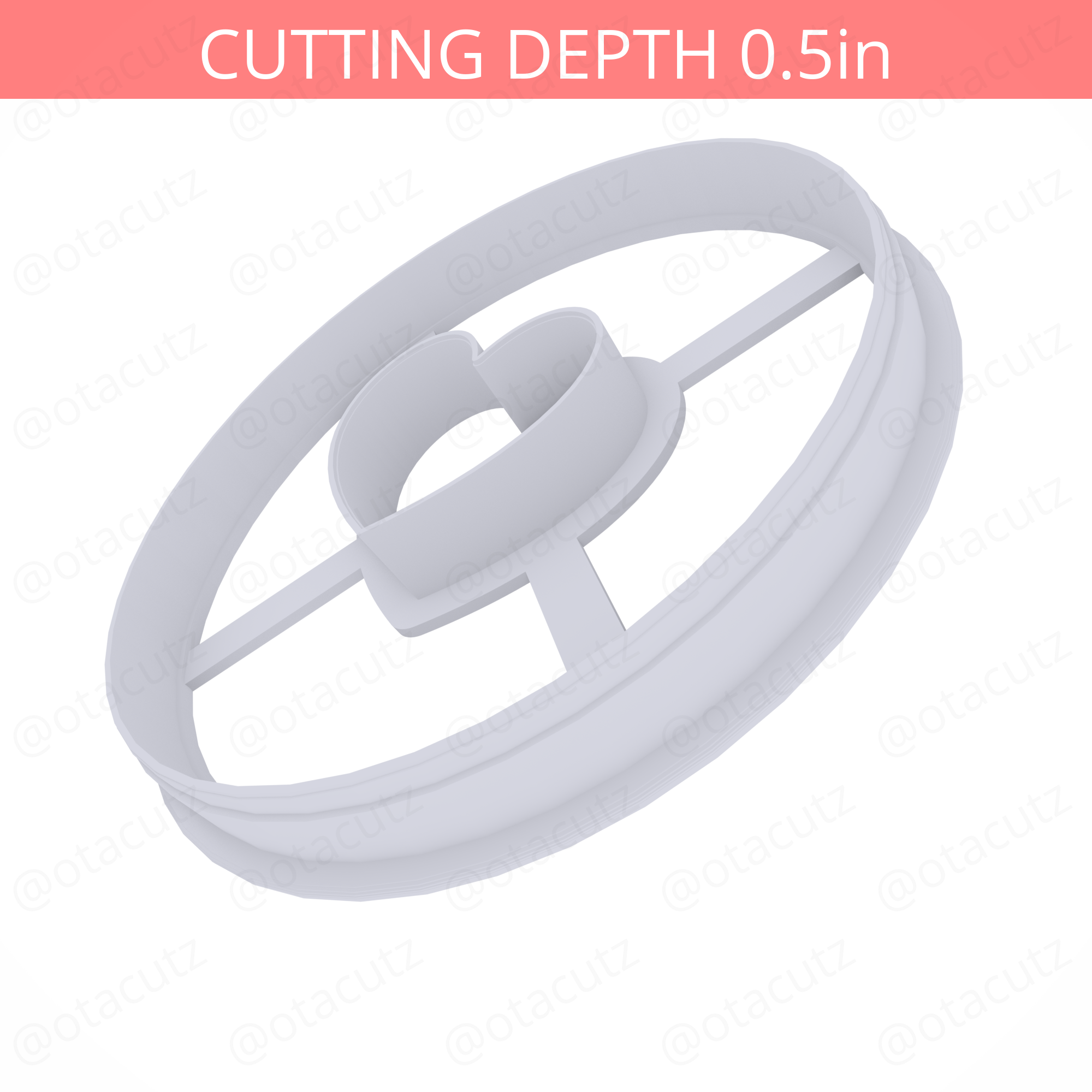 STL file Heart Donut Cookie Cutter 3.75in / 9.5cm 💜・3D printing design ...