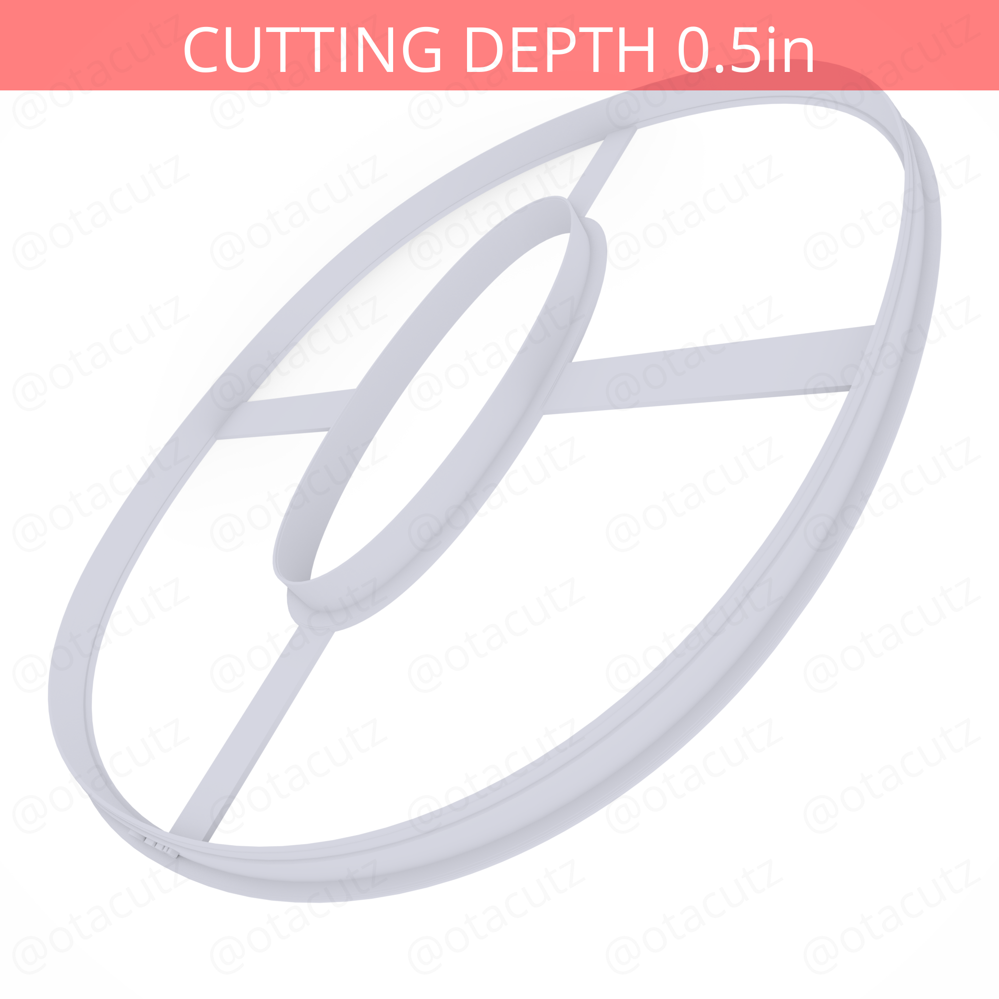 3D file Number Zero Cookie Cutter 9.75in / 24.8cm・3D printer model to ...