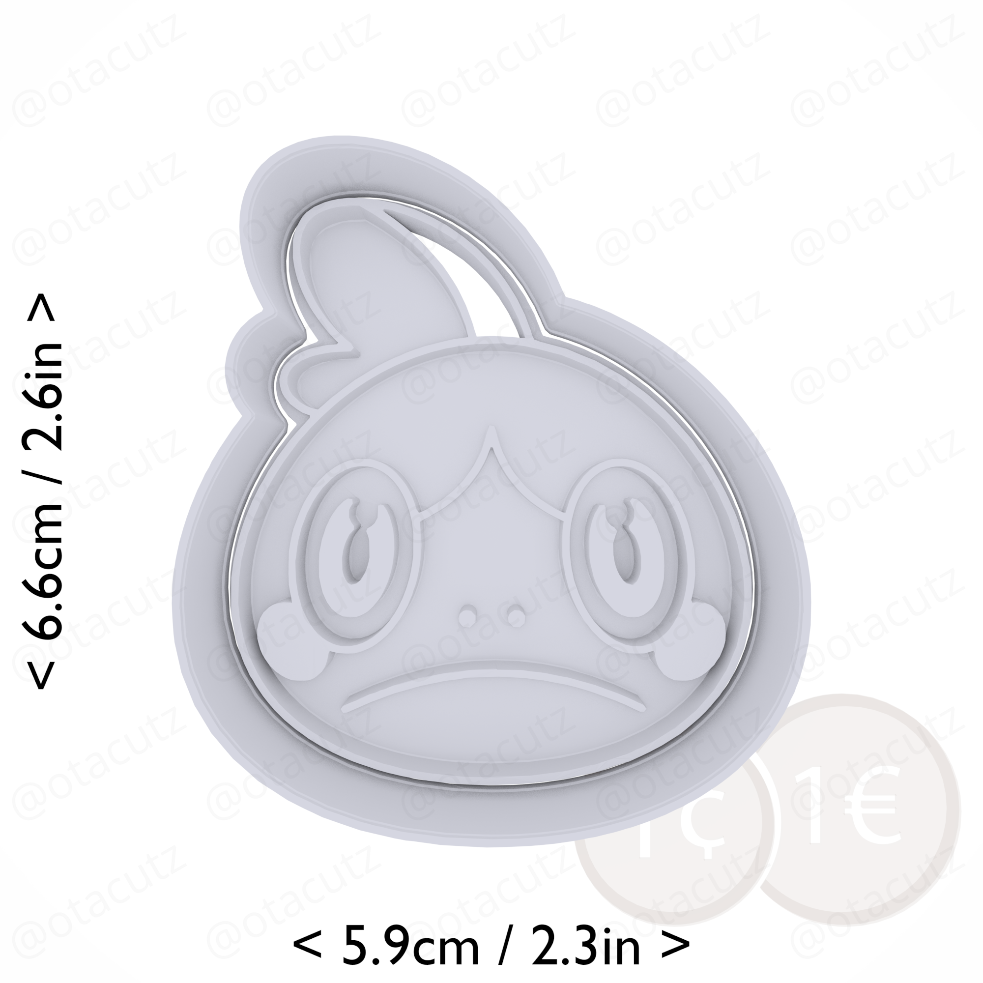 Archivo 3D gratuito #0816 Cortador de galletas Sobble / Pokémon・Design ...