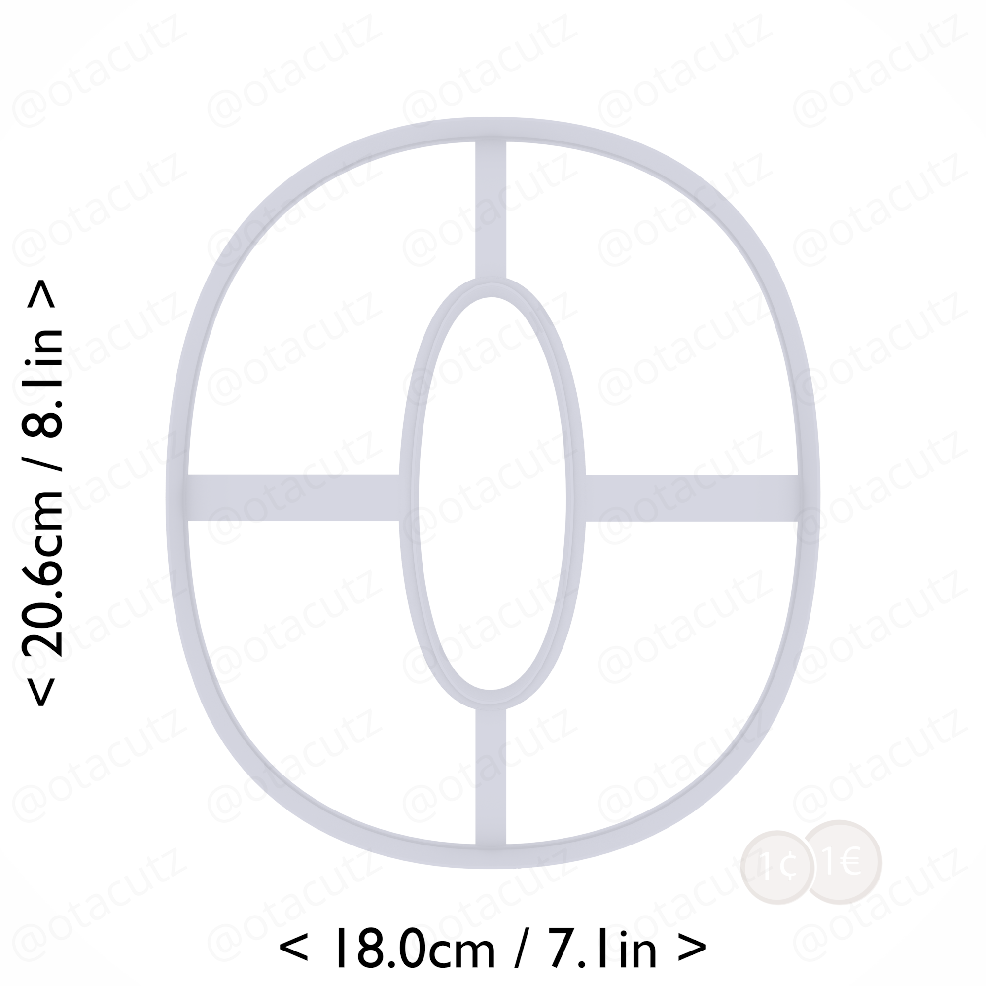 Archivo STL Cortador de Galletas Número Cero 7.75in / 19.7cm 🍪・Plan de ...