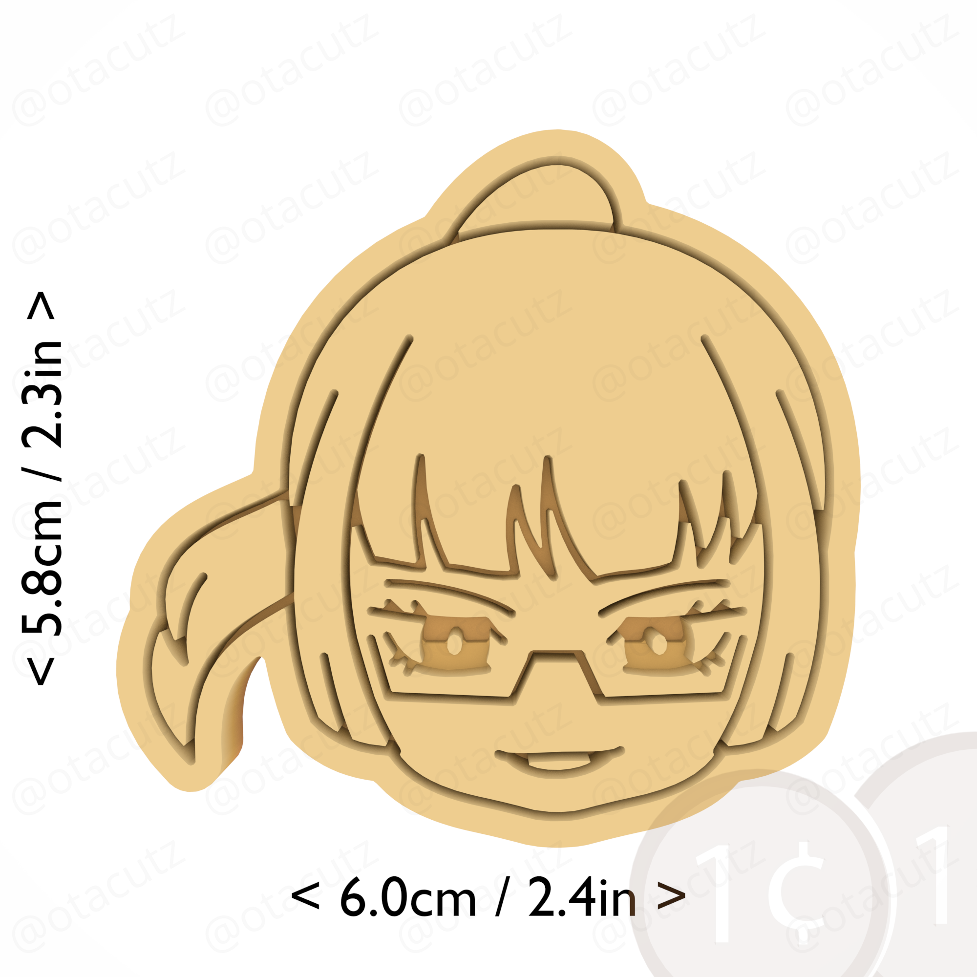 Free STL file Zenin Maki Cookie Cutter / JJK・3D printable model to ...