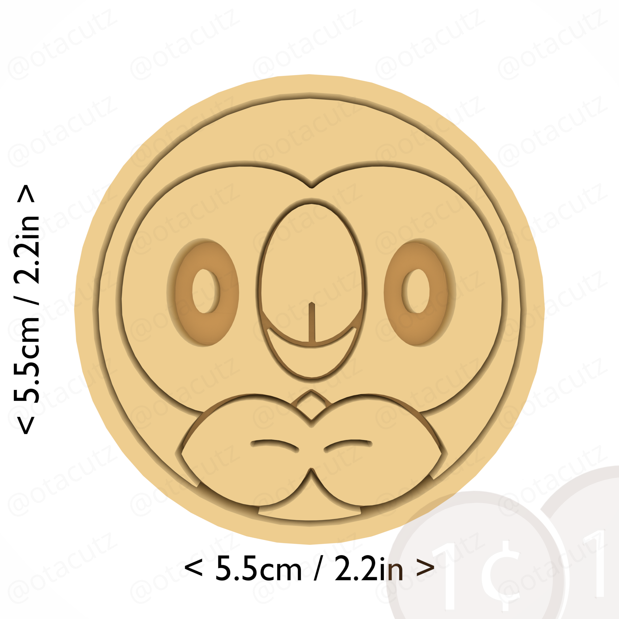 Free 3D file #0722 Rowlet Cookie Cutter / Pokémon・3D print object to ...