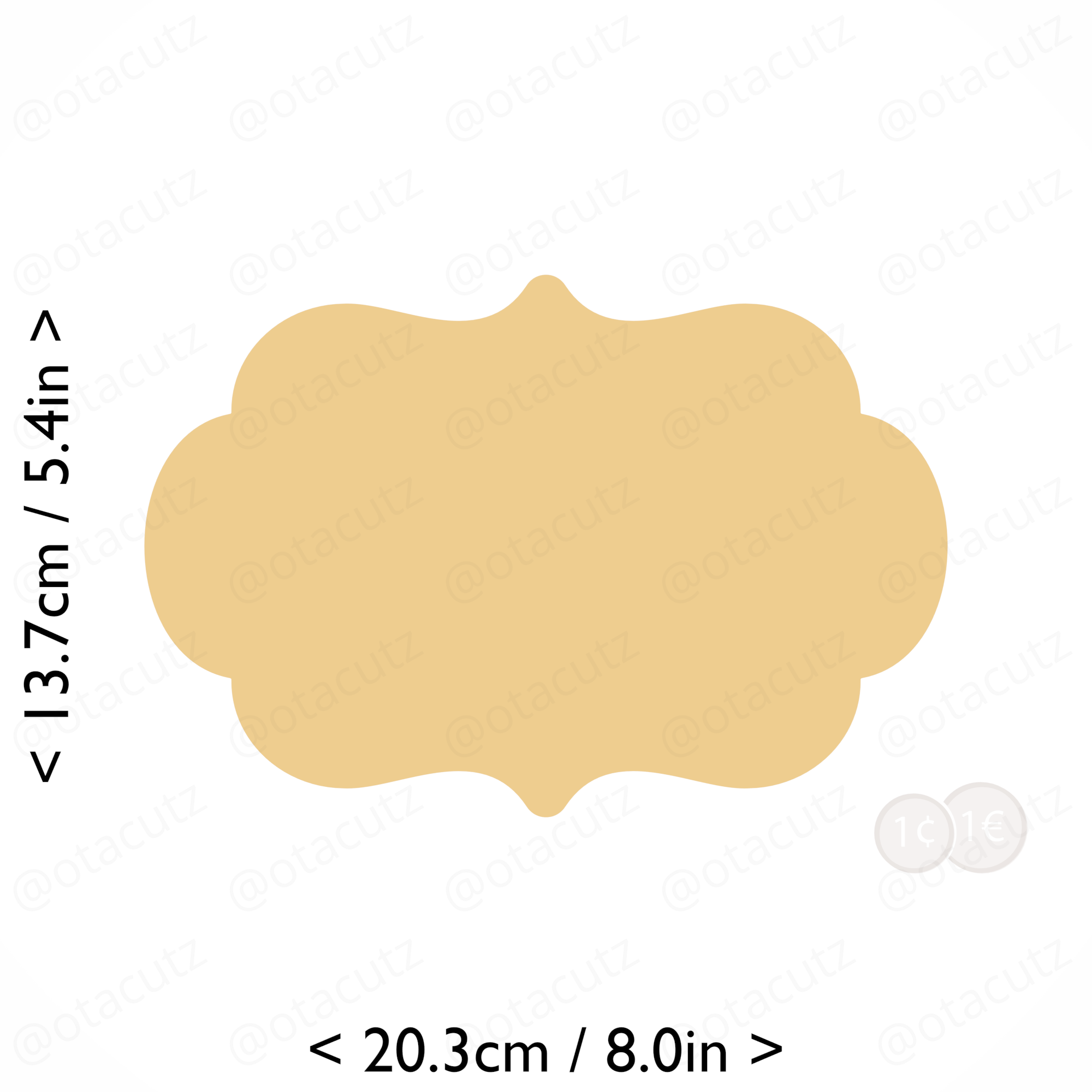 STL file Plaque #1 Cookie Cutter 8in / 20.3cm・Template to download and ...