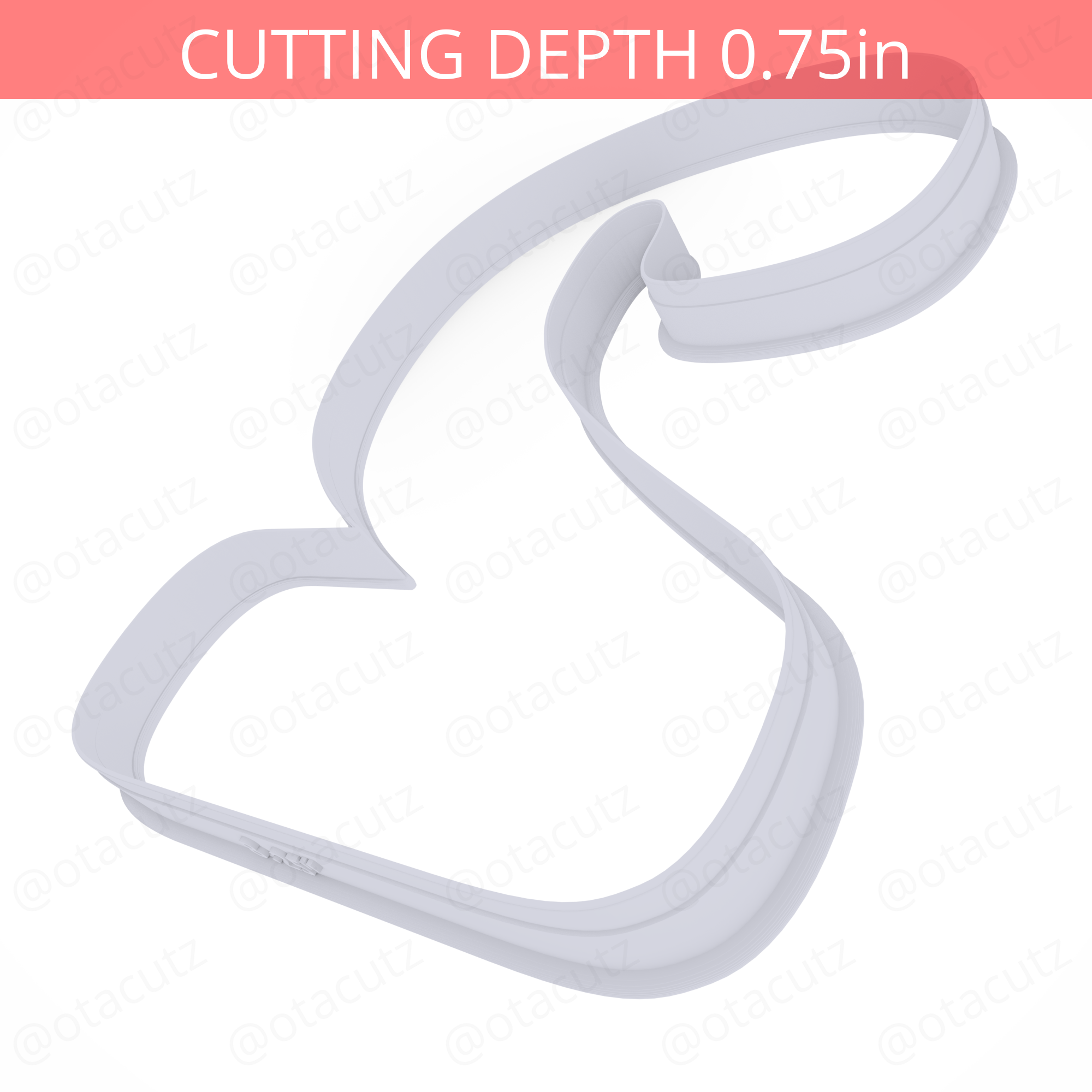 STL file Number Two Cookie Cutter 8.25in / 21cm・3D printable model to ...