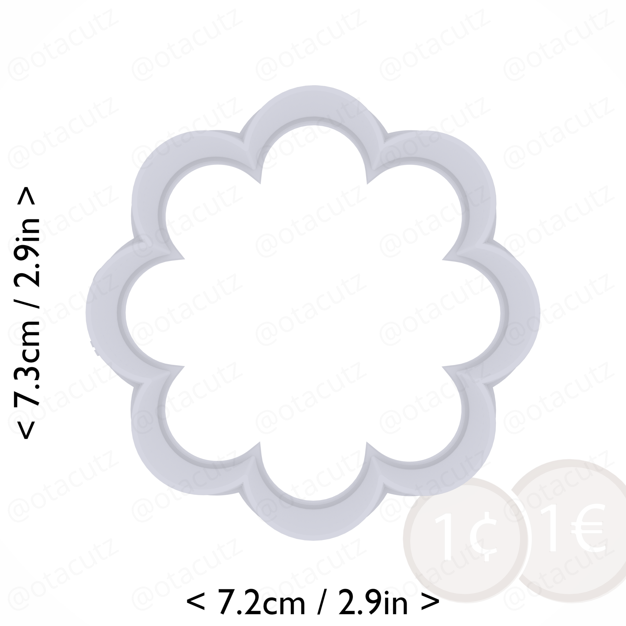 8 Petal Flower Shape