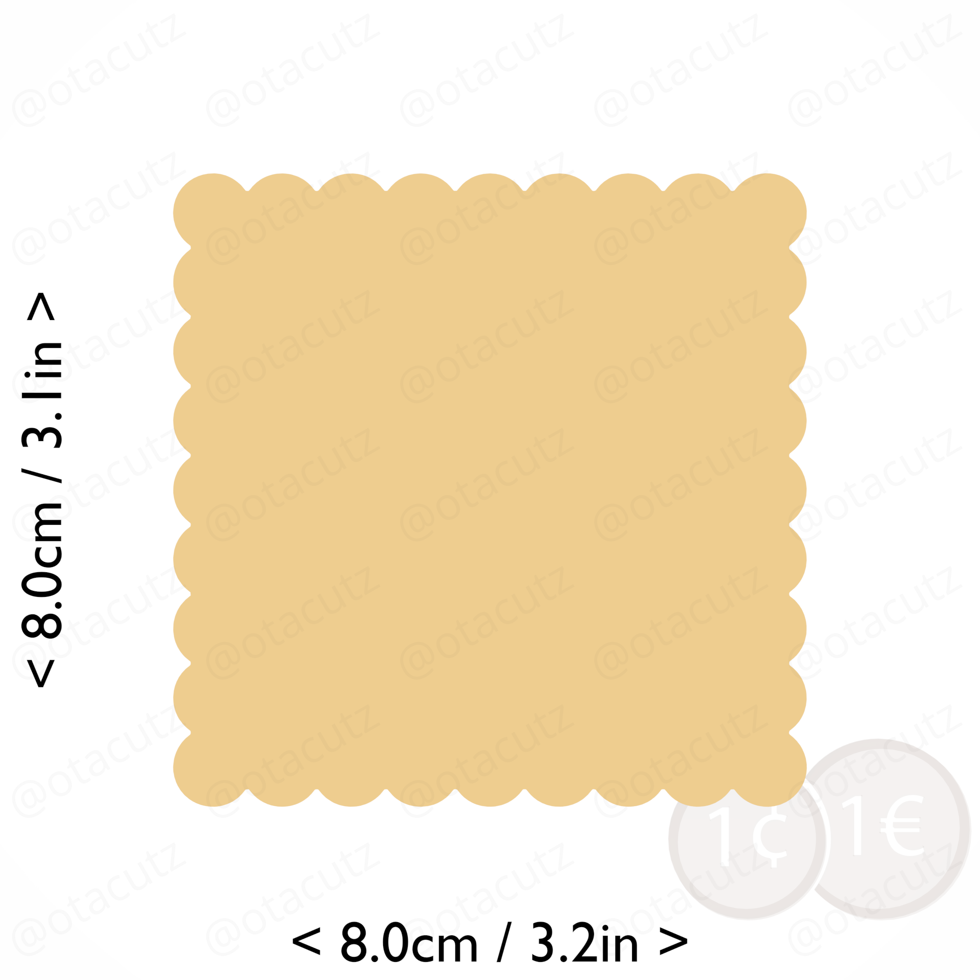 Scalloped Edge Square