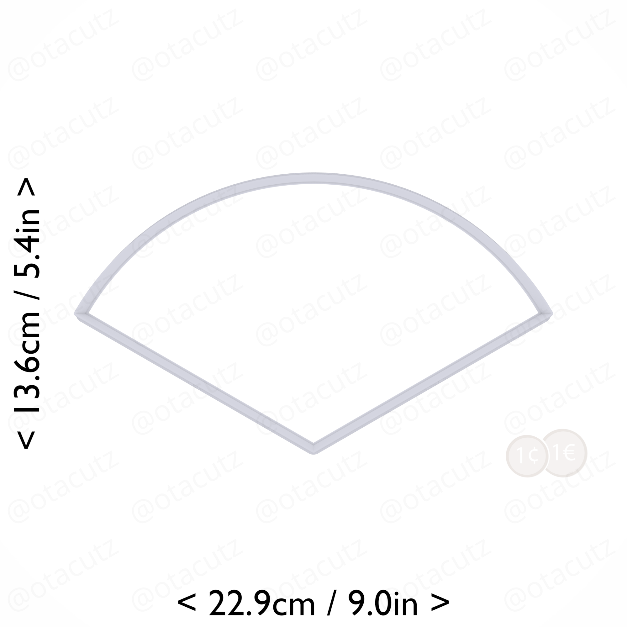 3D-Datei Scheibe (1∕3) von Pie Ausstecher 5in / 12.7cm・3D-druckbare ...