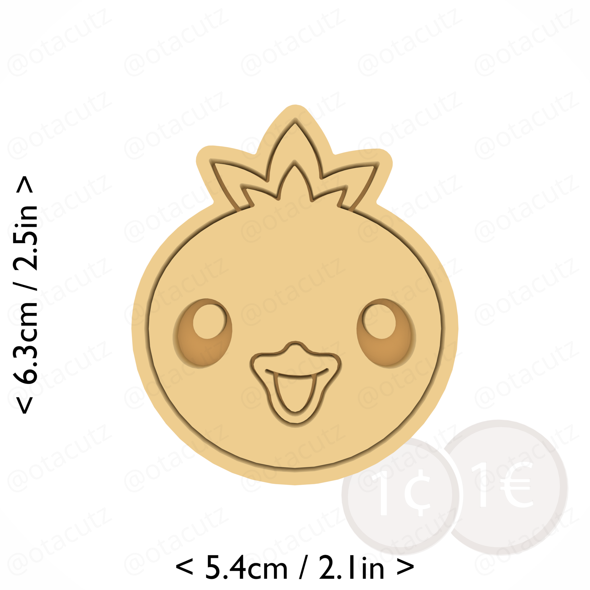 Free STL file #0255 Torchic Cookie Cutter / Pokémon 🍪・3D print object ...
