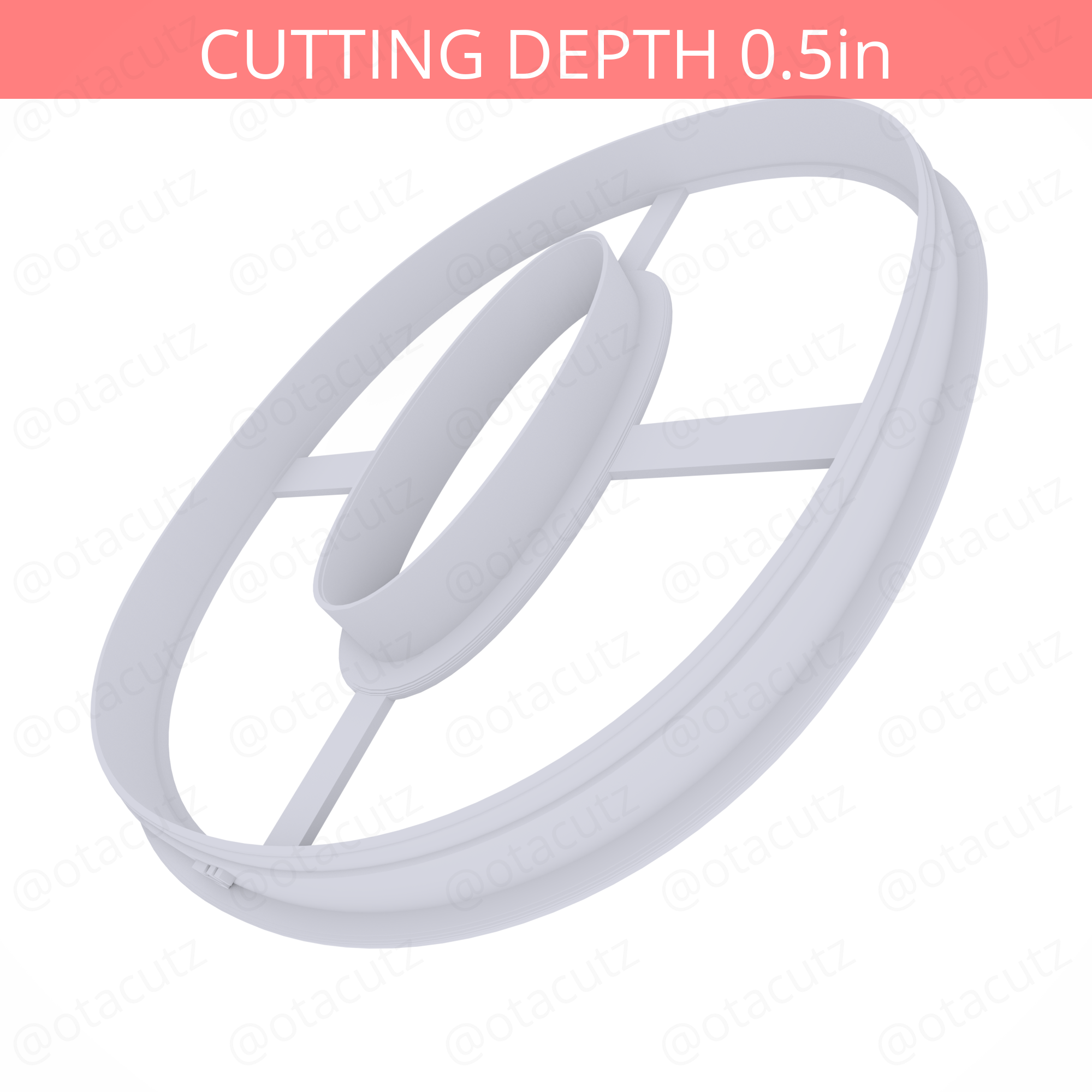 3D file Number Zero Cookie Cutter 5in / 12.7cm・Design to download and ...