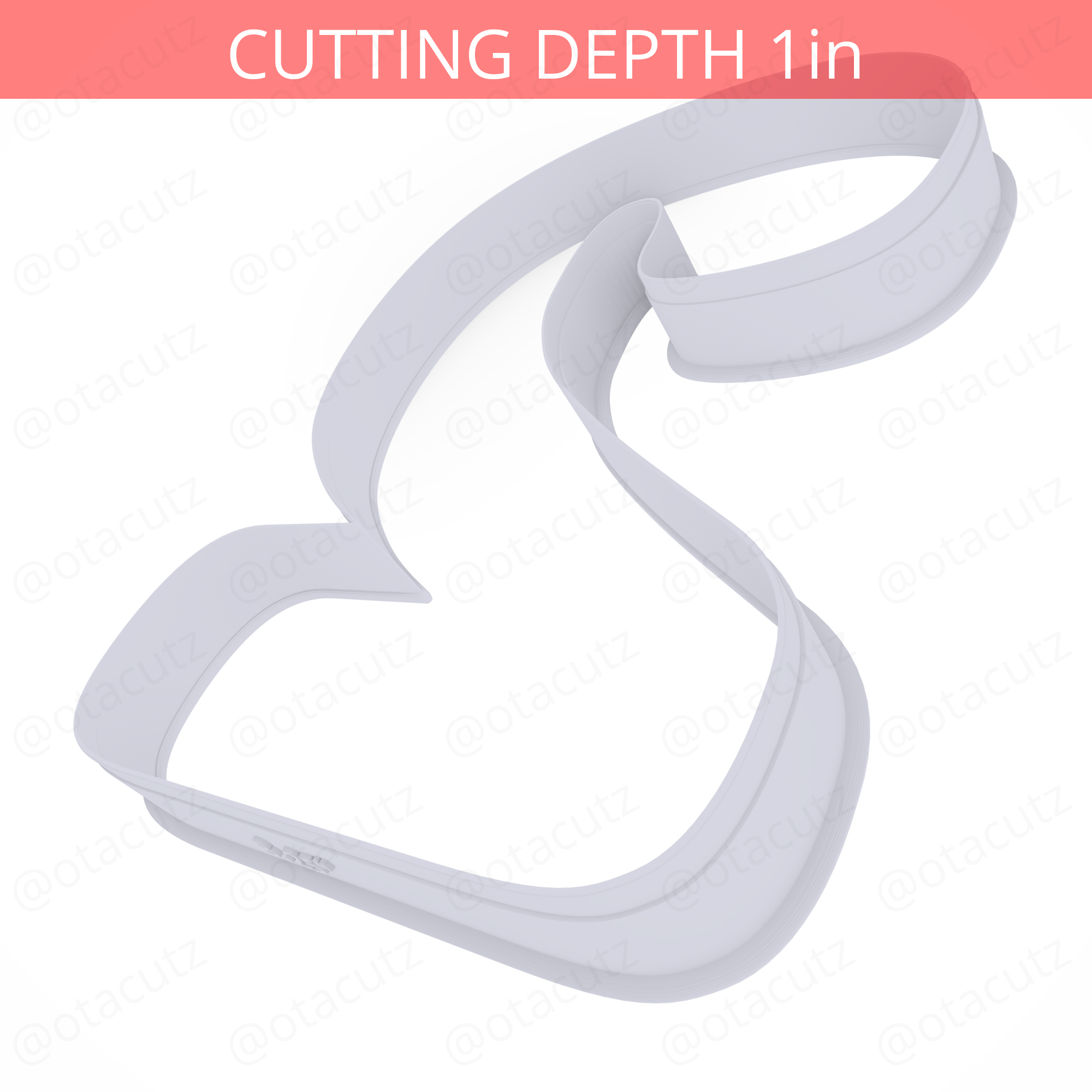 STL file Number Two Cookie Cutter 8.25in / 21cm・3D printable model to ...