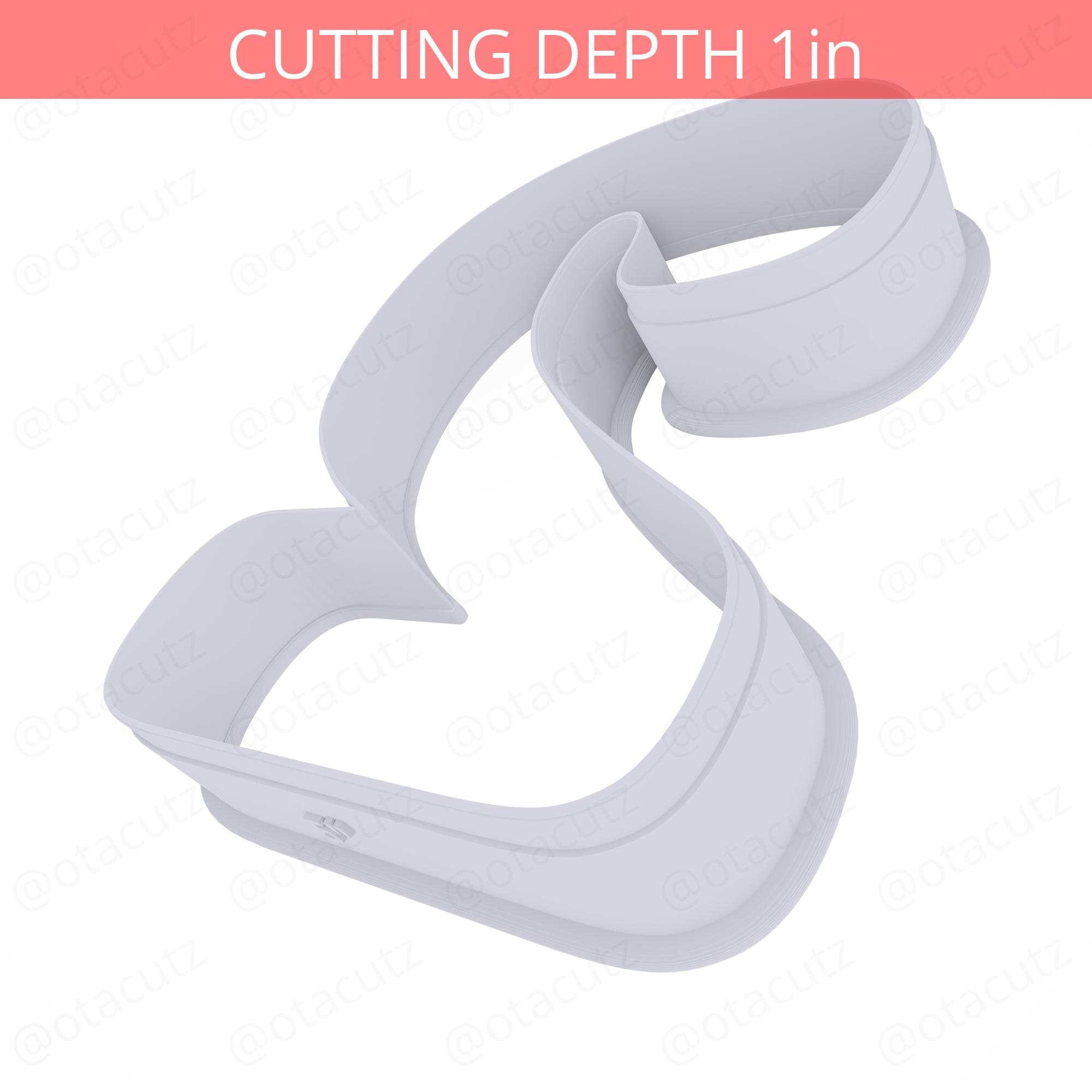 STL file Number Two Cookie Cutter 5in / 12.7cm・3D printable design to ...