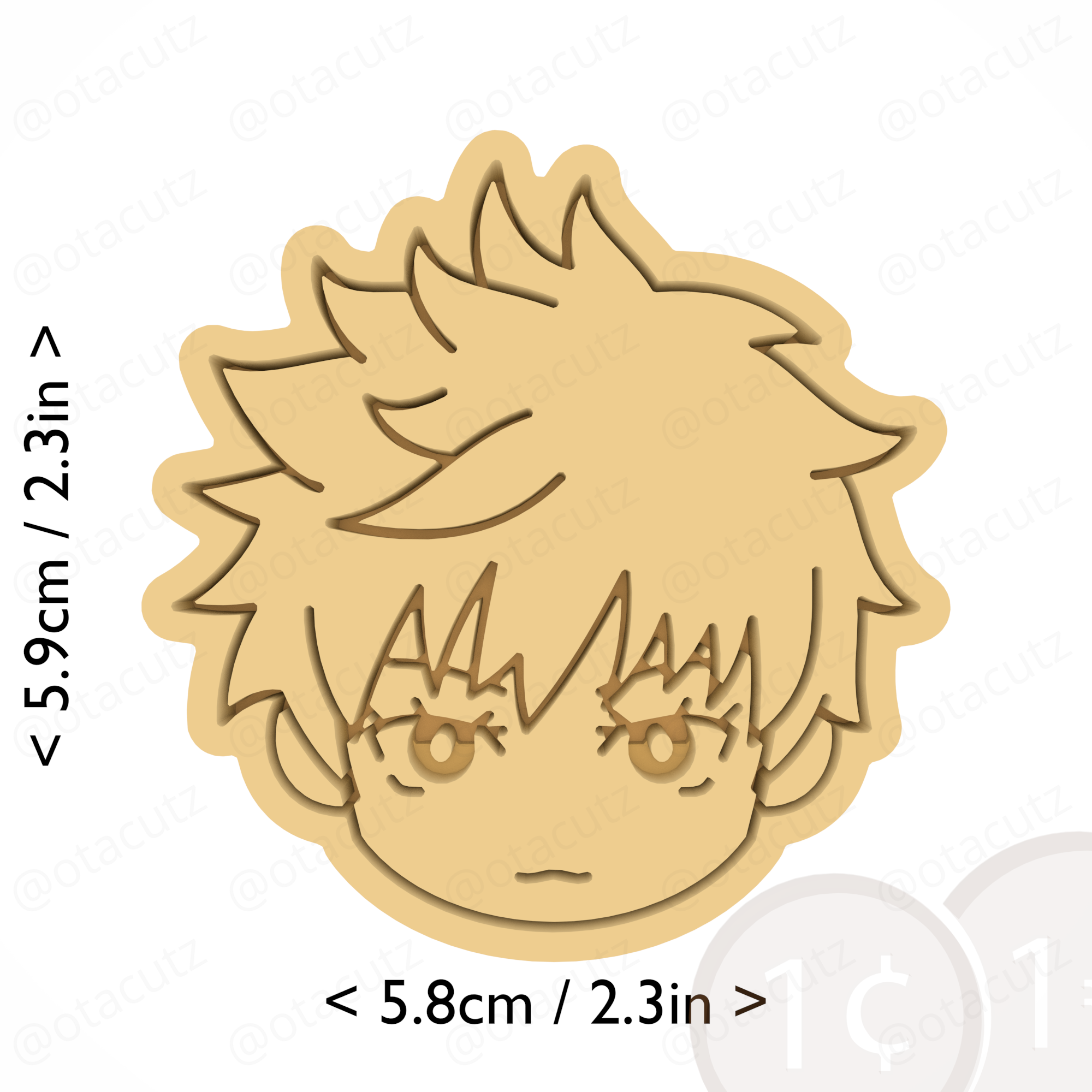 Free STL file Satoru Gojo V2 Cookie Cutter / JJK 🍪・3D printer design to ...