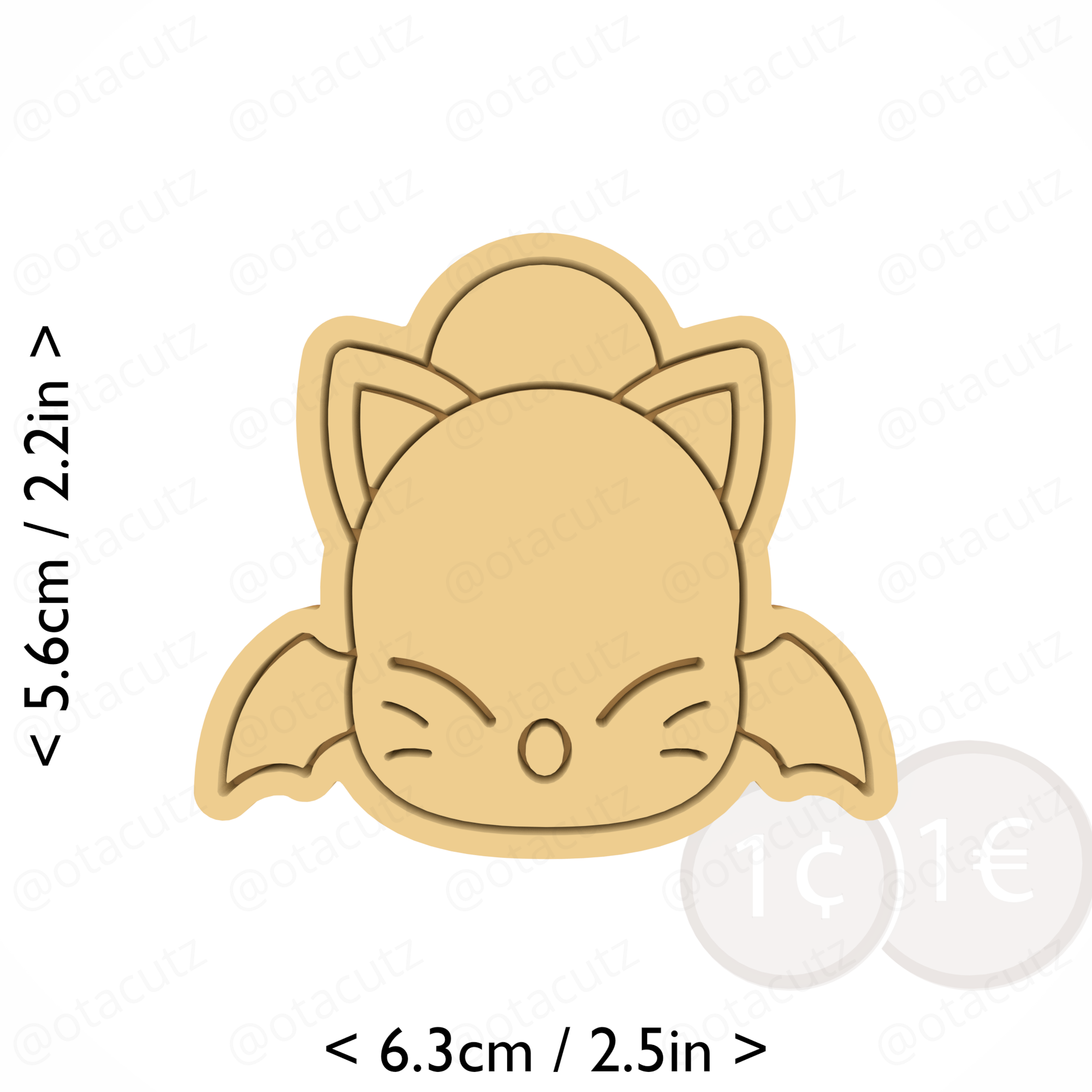 Free STL file Moogle Face Cookie Cutter / FF 🍪・3D printing design to ...