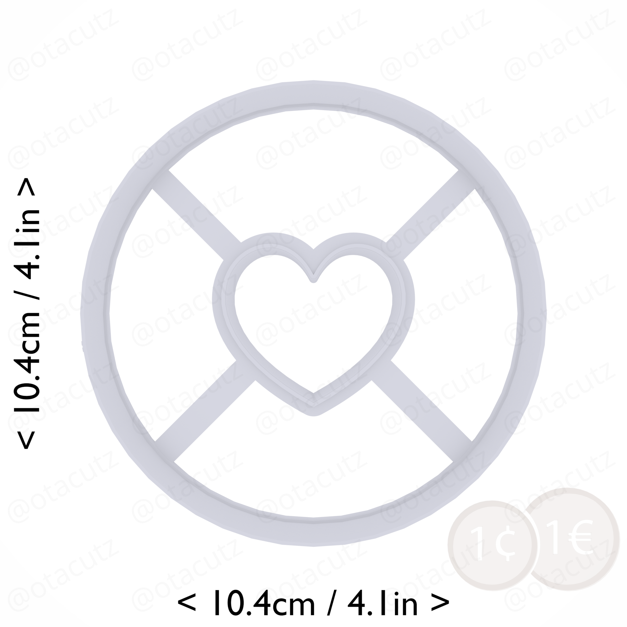 STL file Heart Donut Cookie Cutter 3.75in / 9.5cm 💜・3D printing design ...