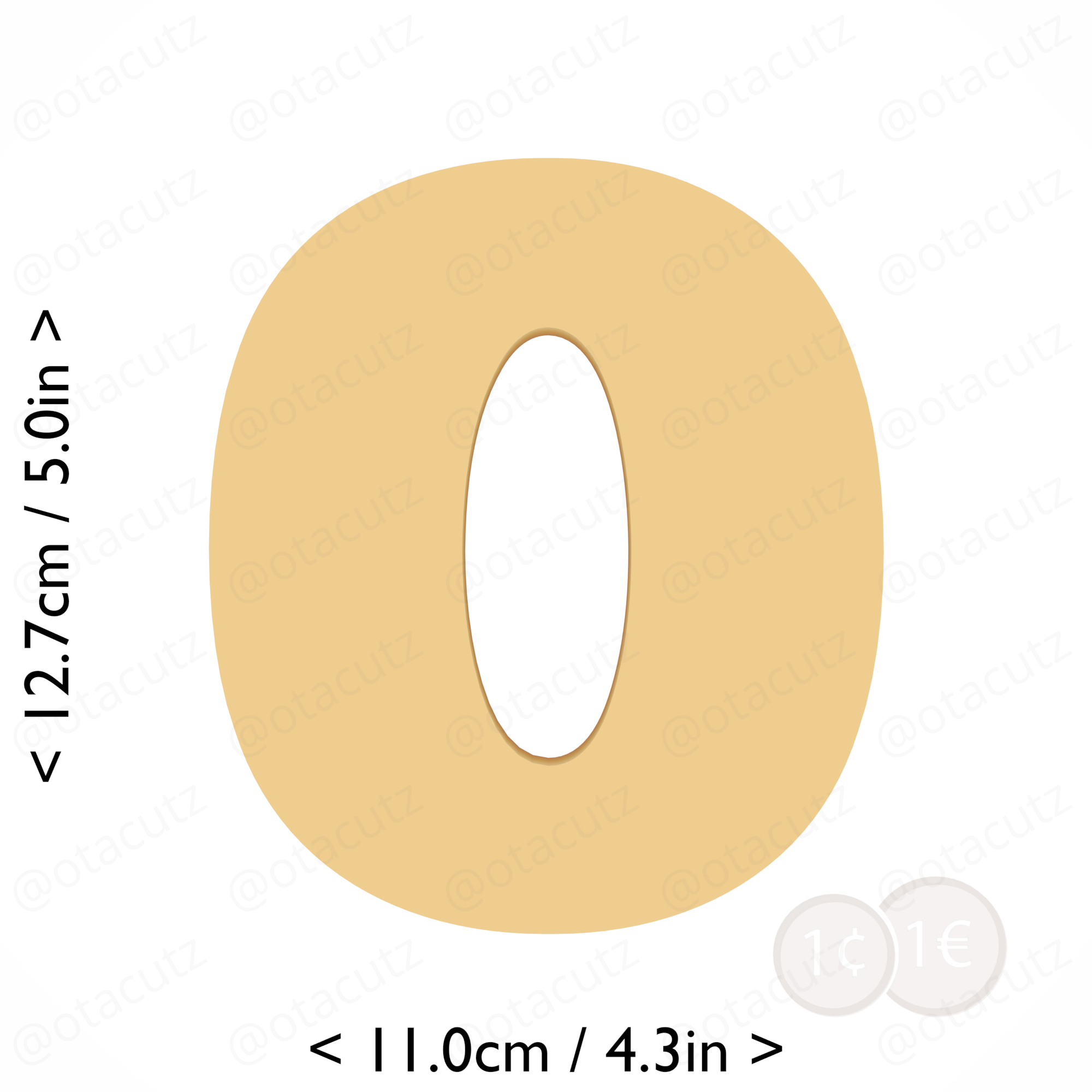 3D file Number Zero Cookie Cutter 5in / 12.7cm・Design to download and ...