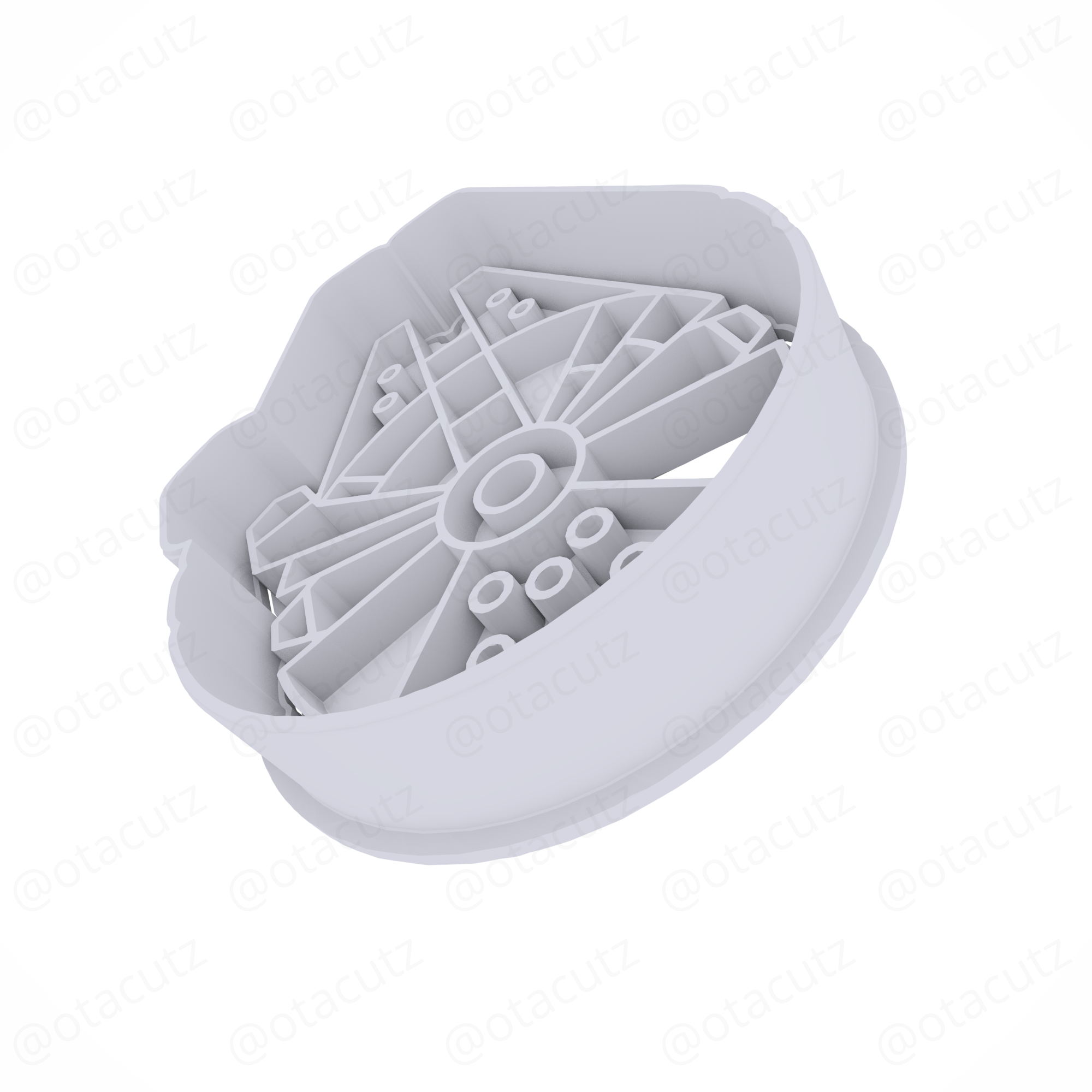 Free 3D file Millennium Falcon Cookie Cutter / SW・Model to download and ...