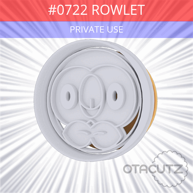 Free 3D file #0722 Rowlet Cookie Cutter / Pokémon・3D print object to ...