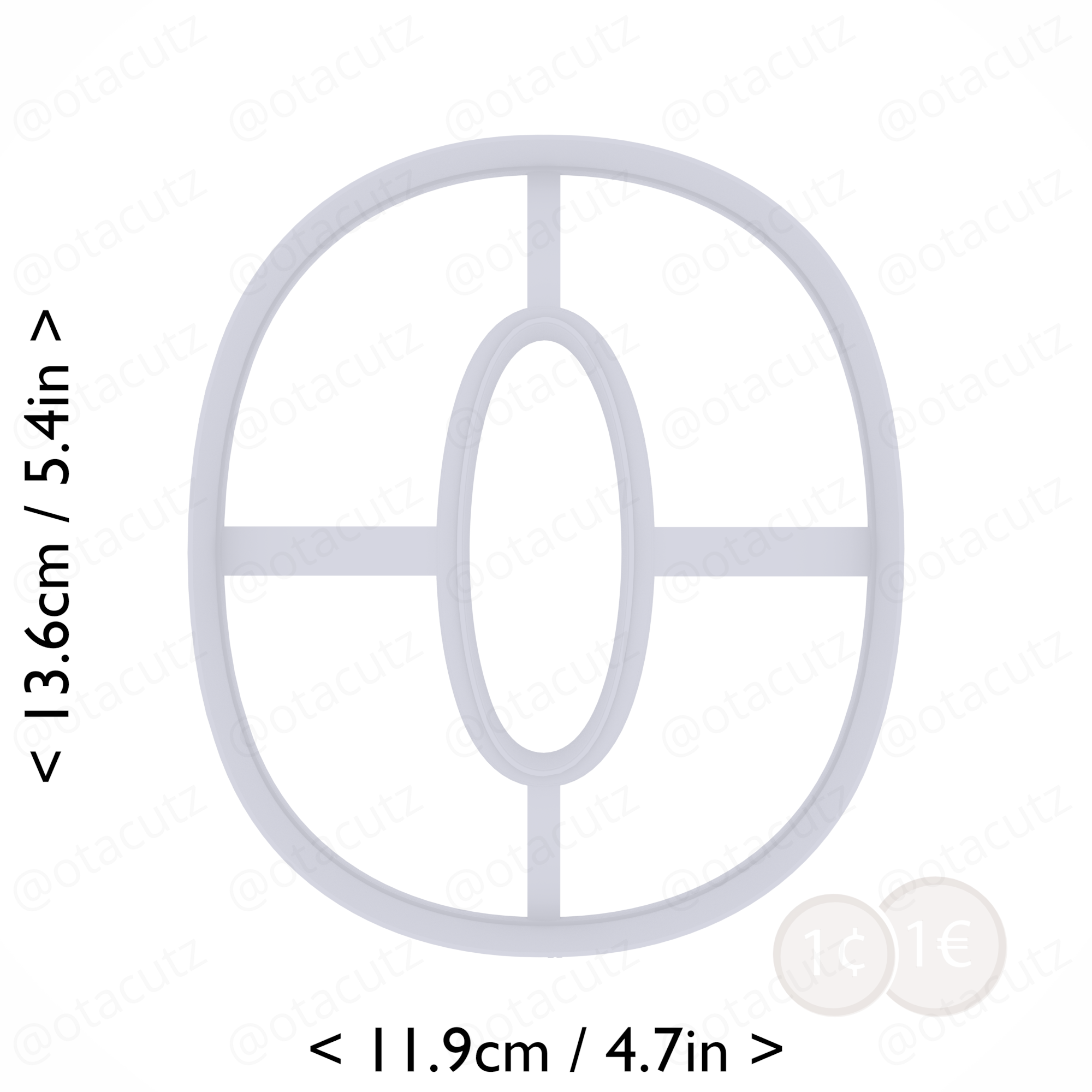 STL file Number Zero Cookie Cutter 5in / 12.7cm・Design to download and 3D print・Cults