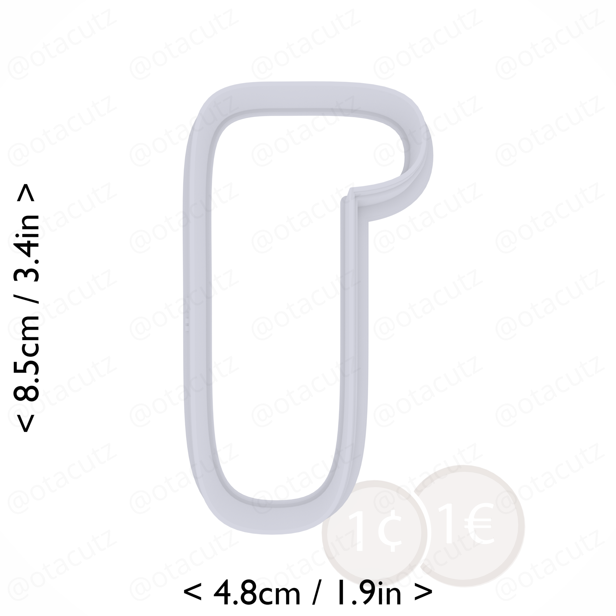 STL file Number One Cookie Cutter 3in / 7.6cm・3D printer design to ...