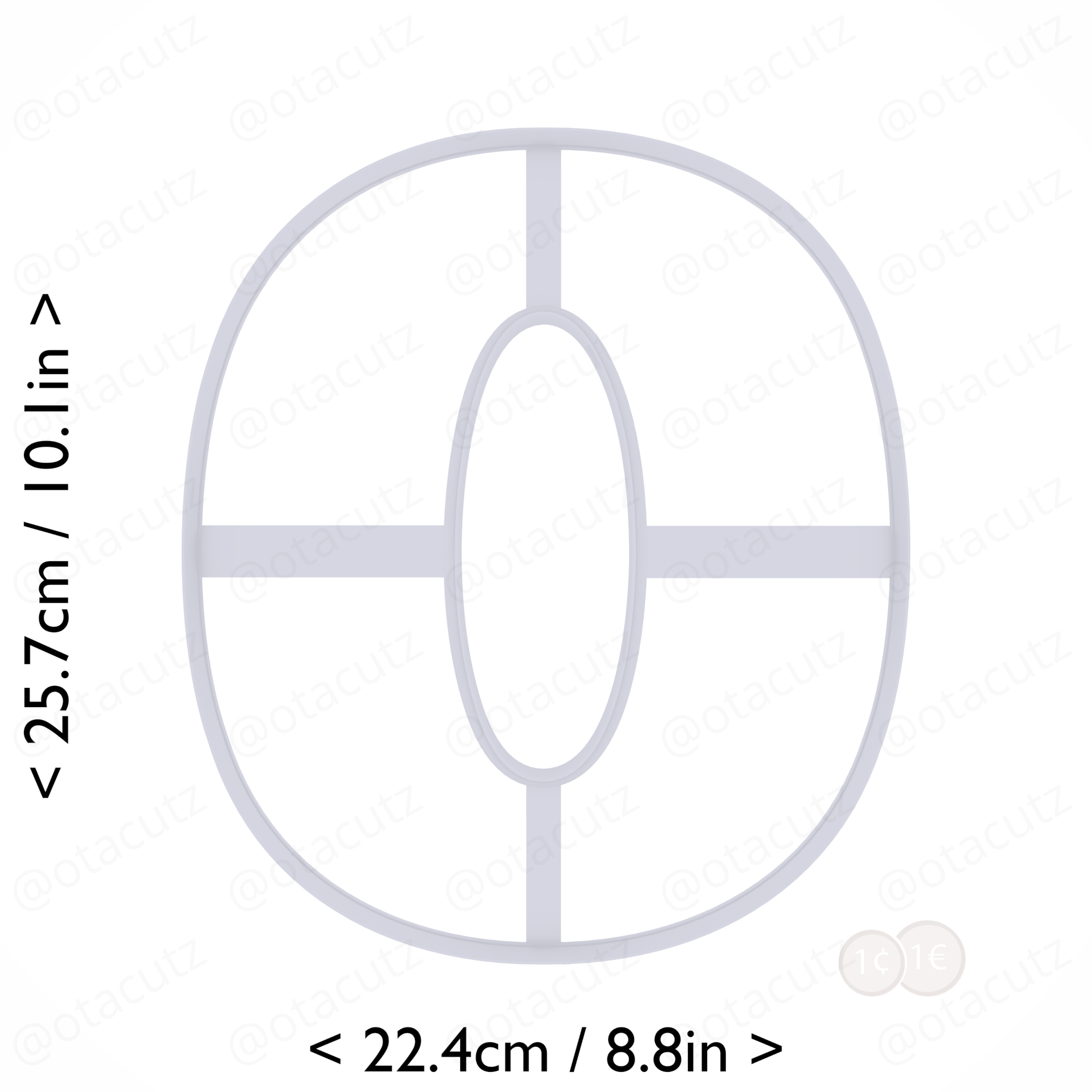 3D file Number Zero Cookie Cutter 9.75in / 24.8cm・3D printer model to ...