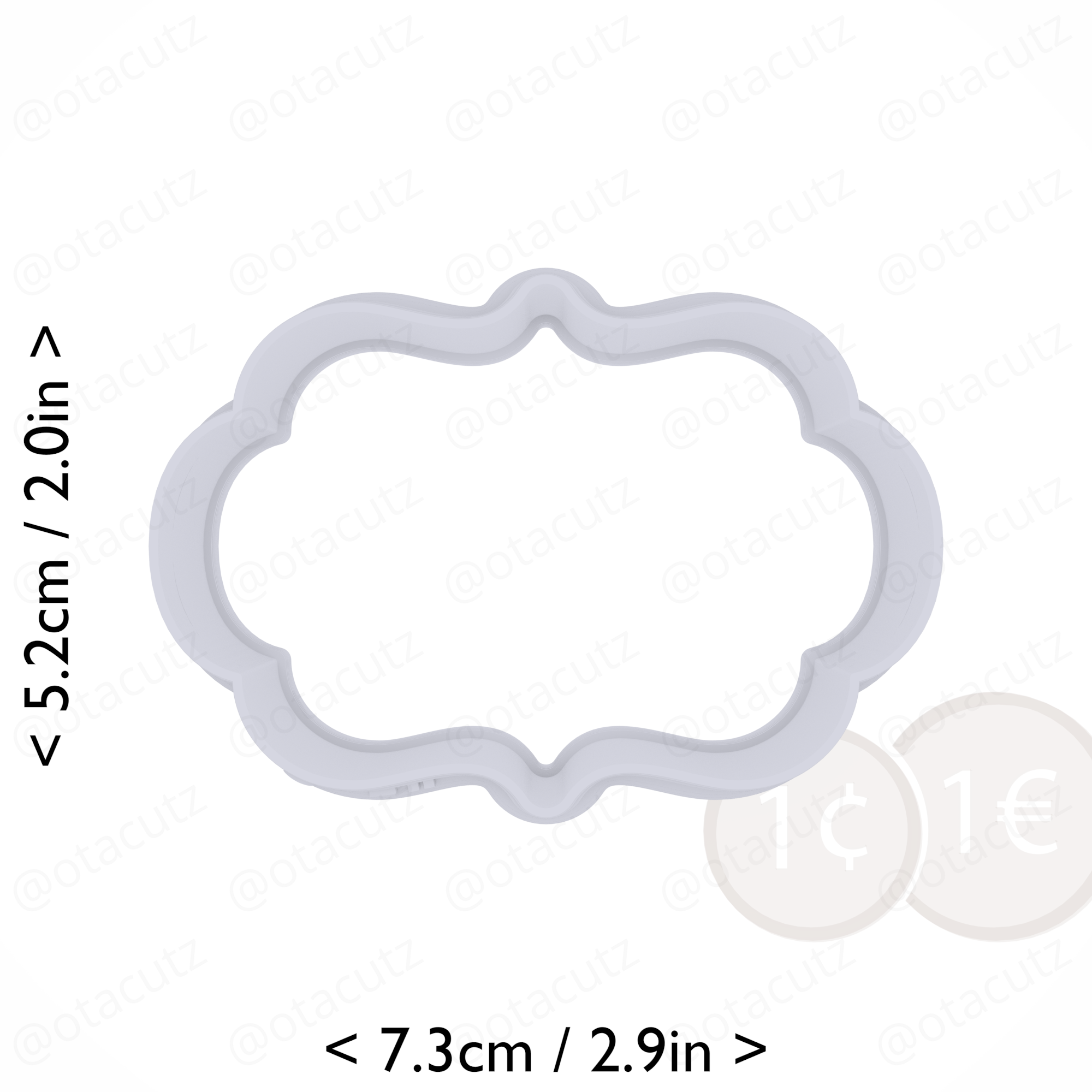 STL file Plaque #1 Cookie Cutter 2.5in / 6.4cm・3D print design to ...