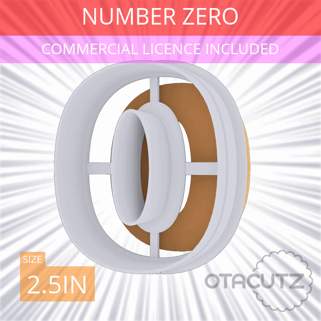 STL file Number Zero Cookie Cutter 2.5in / 6.4cm・3D printing idea to ...