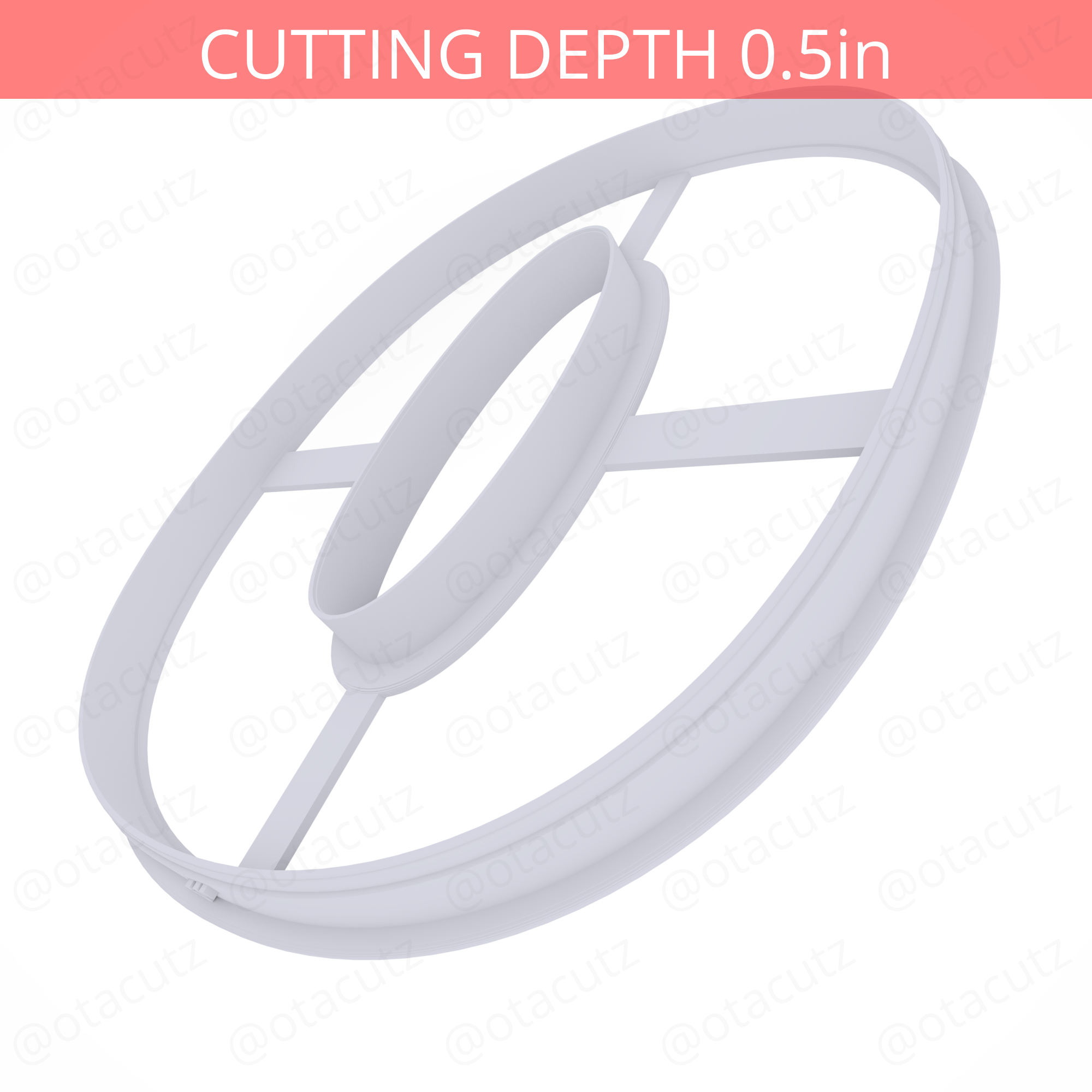 STL file Number Zero Cookie Cutter 6in / 15.2cm・3D print model to ...