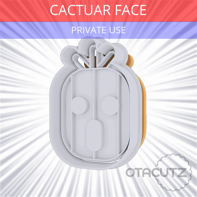 Free STL file Cactuar Face Cookie Cutter / FF・3D printable model to ...
