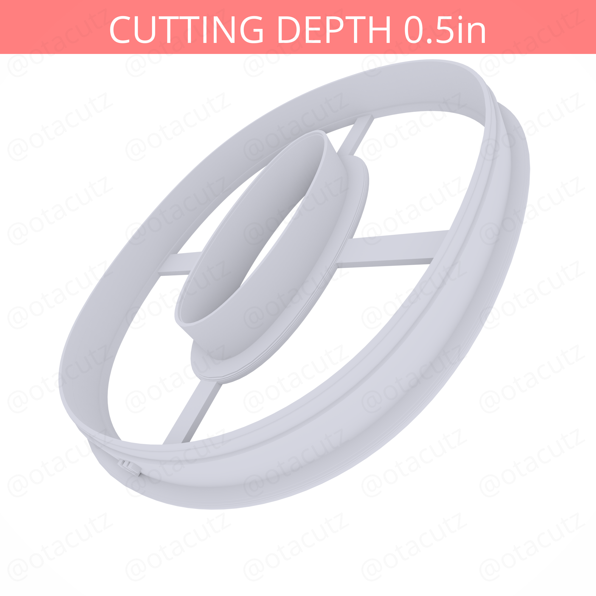 3D file Number Zero Cookie Cutter 4in / 10.2cm・3D printing model to ...