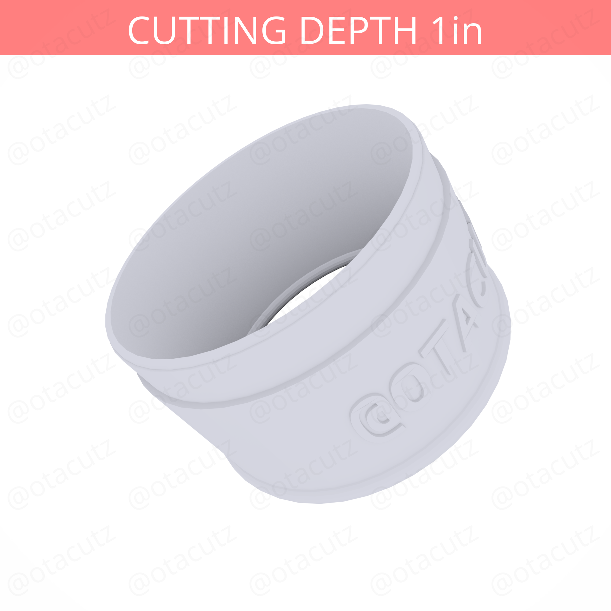 STL file Round Cookie Cutter 1.5in / 38.1mm・3D printer model to ...