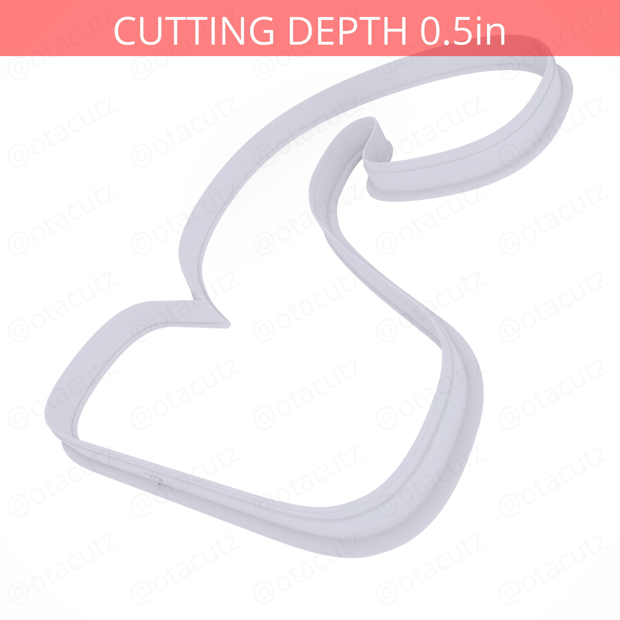 STL file Number Two Cookie Cutter 7in / 17.8cm・3D print object to ...